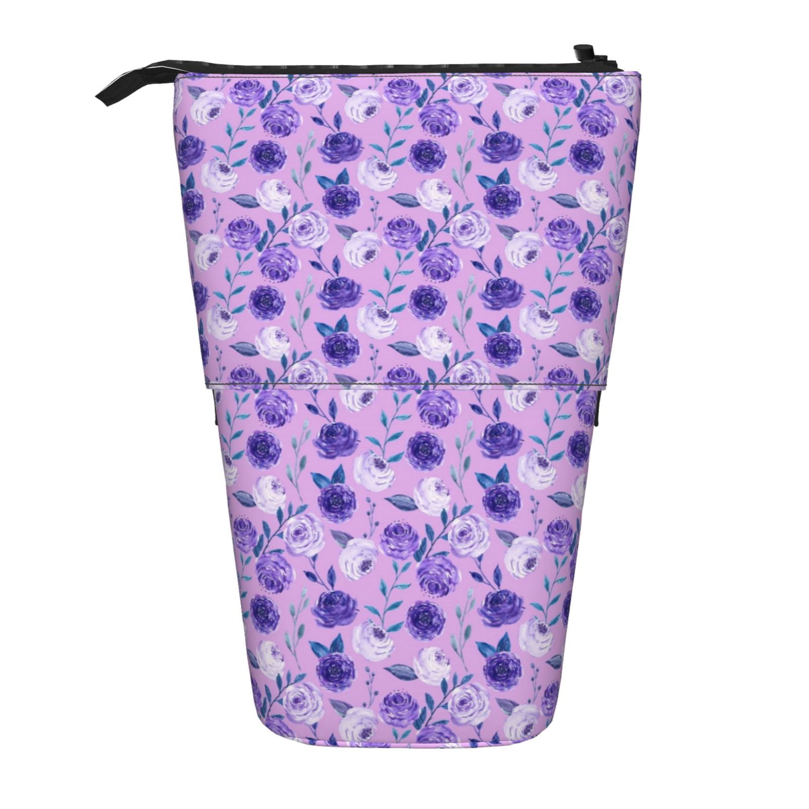 Lsque Violet Pattern Telescopic Pencil Bag Pen Holder Stationery Case ...