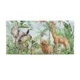 Lsque Watercolor African Animals Wildlife Pattern Party Banner, Festive ...