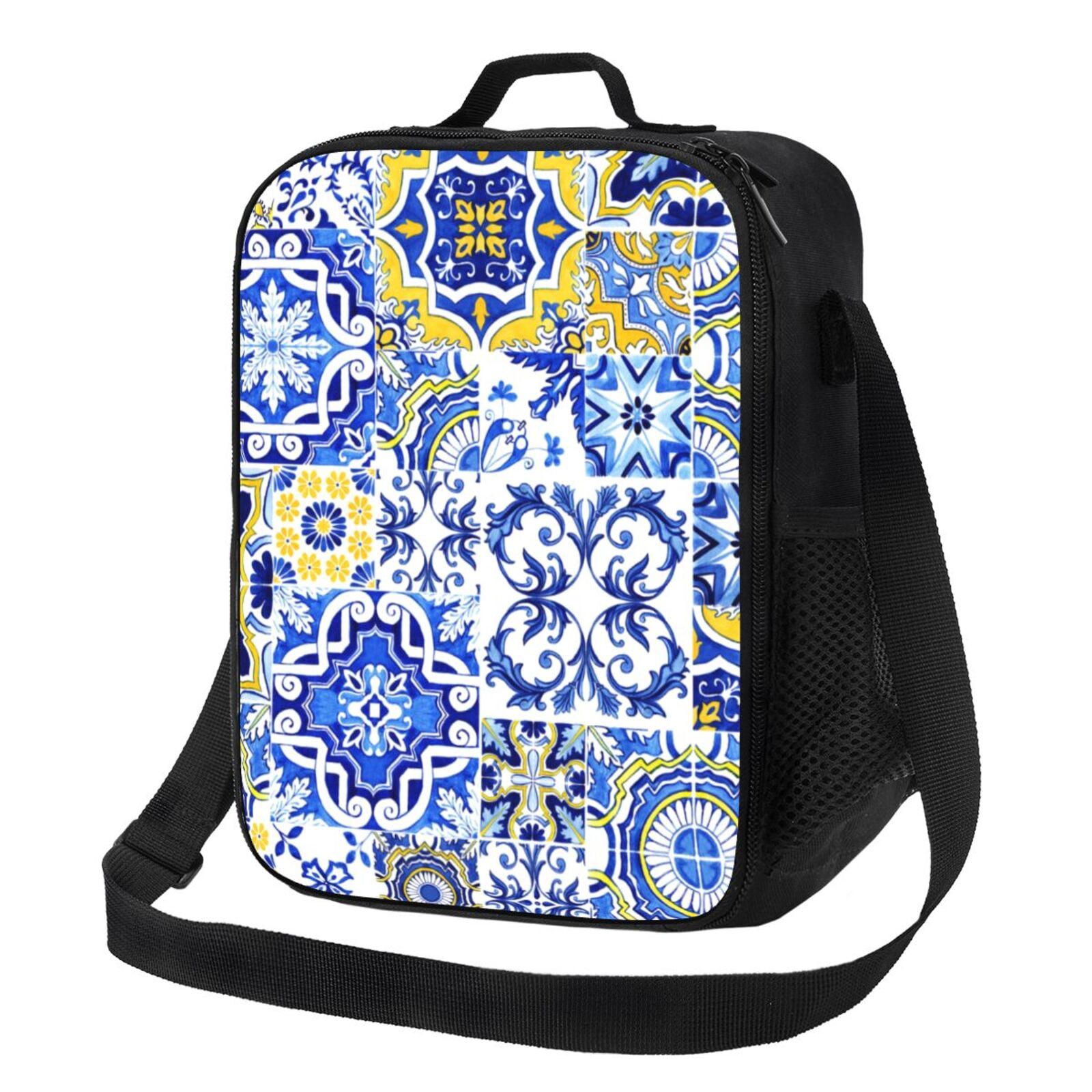 Lsque Watercolor Artwork Lunch Bag Lunch Box for Women Men Reusable ...