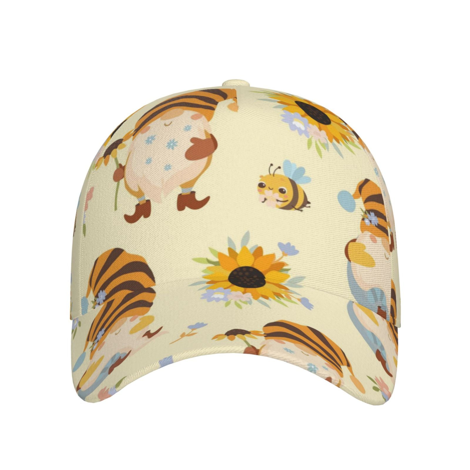 Lsque Watercolor Bee Honey Honeycomb Bee Baseball Cap Trucker Low ...