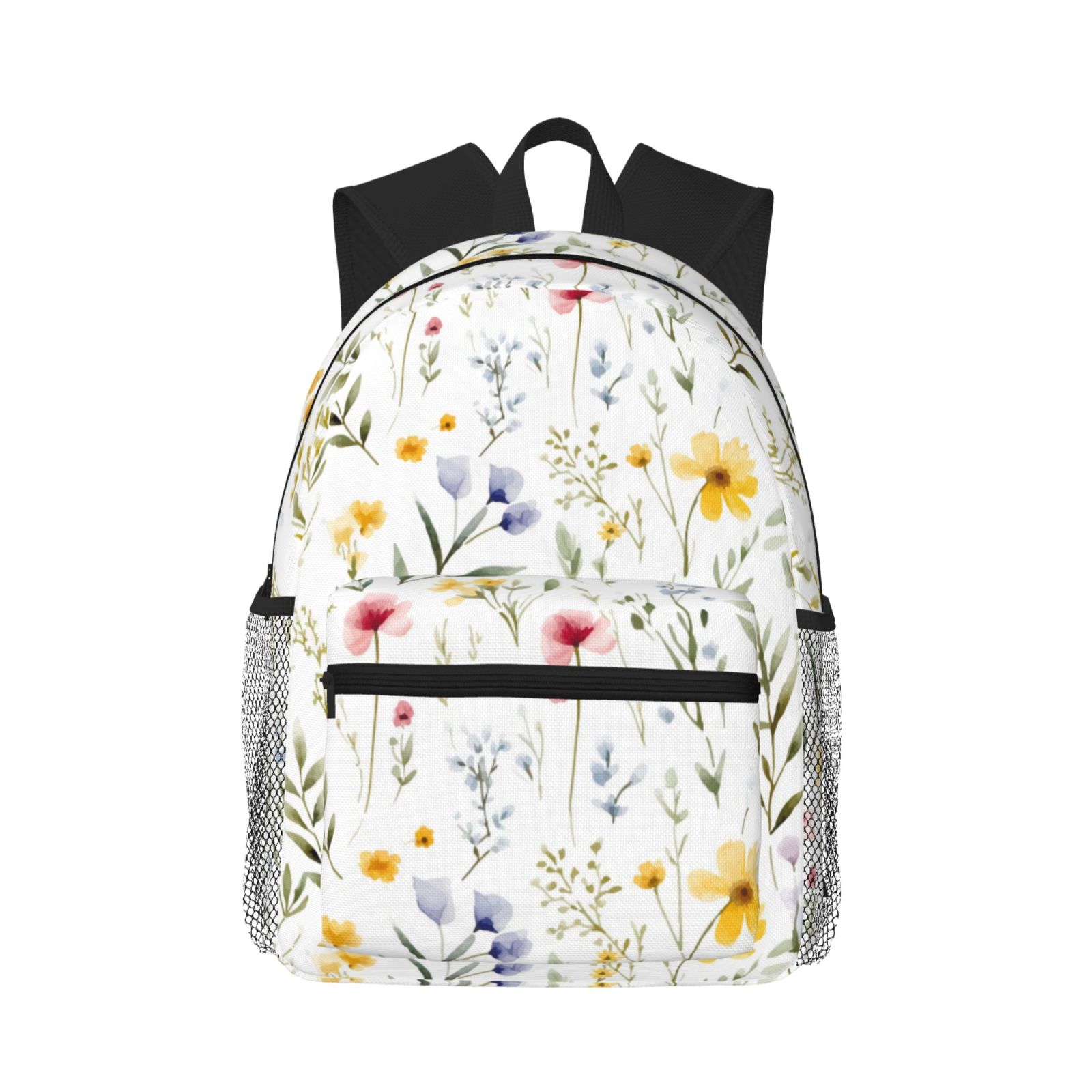 Lsque Watercolor Floral A Classic Casual Backpack - Large Capacity ...