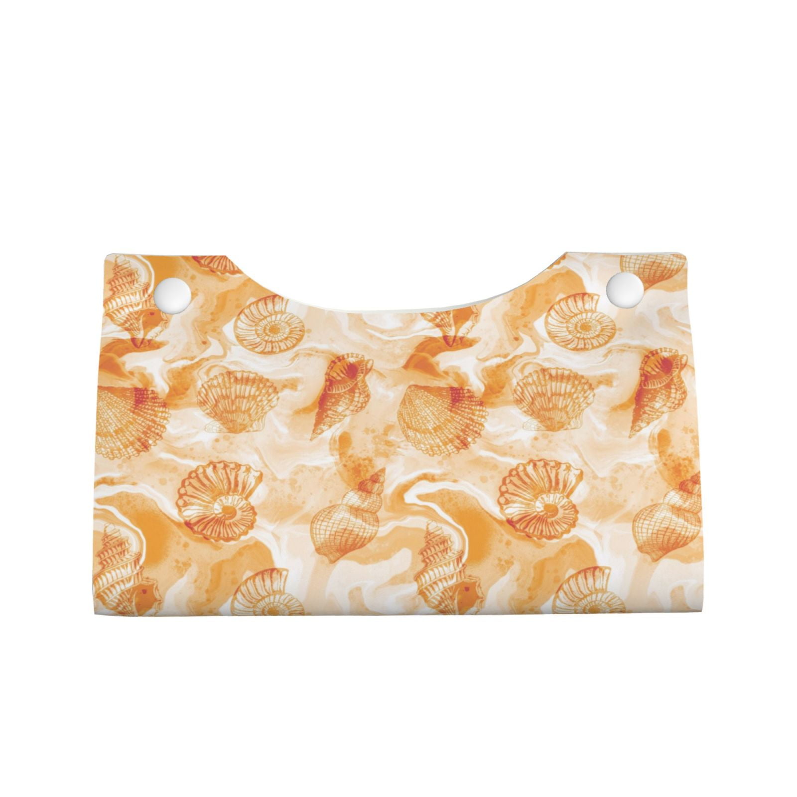 Lsque Watercolor Sea Shells Printed Long Tissue Box Cover Holder ...
