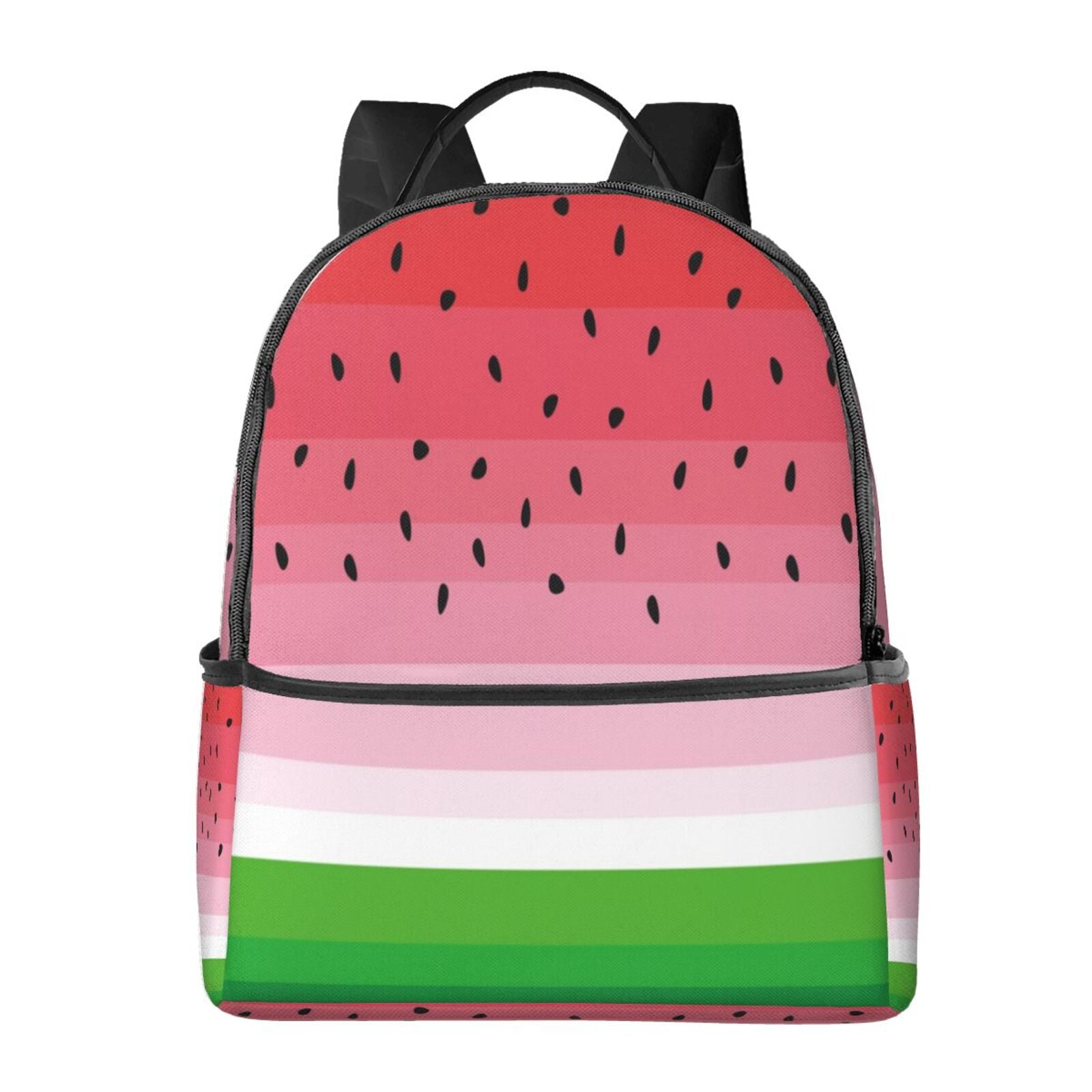 Lsque Watermelon Pattern Backpack – School Travel Canvas Daypack with ...