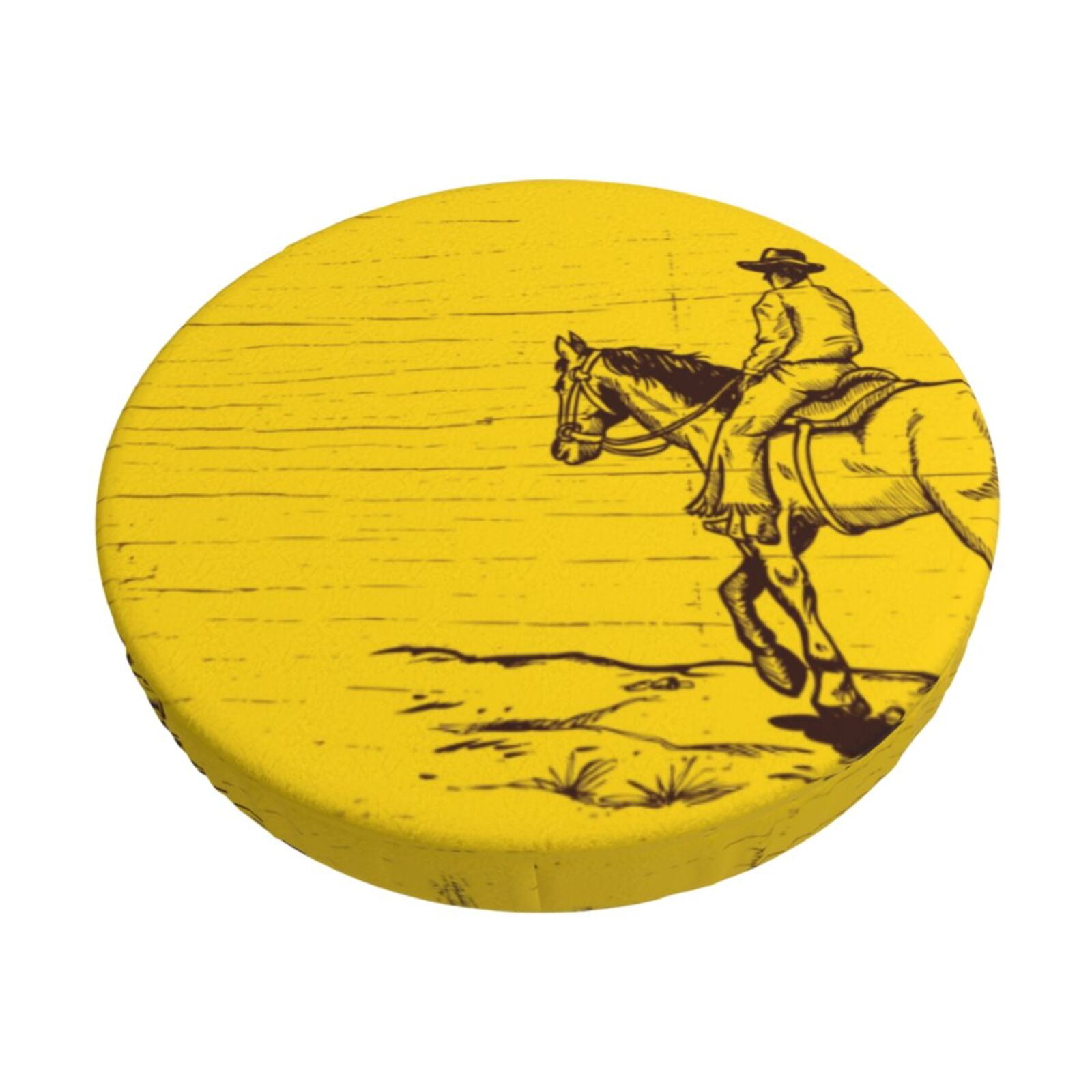 Lsque Western Desert Cowboy 1 Pattern Round Bar chair cushion covers ...