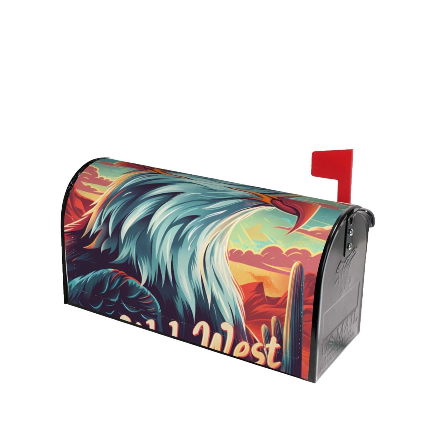 Lsque Western Style Bald Eagle Mailbox Cover Standard Size ,Magnetic ...