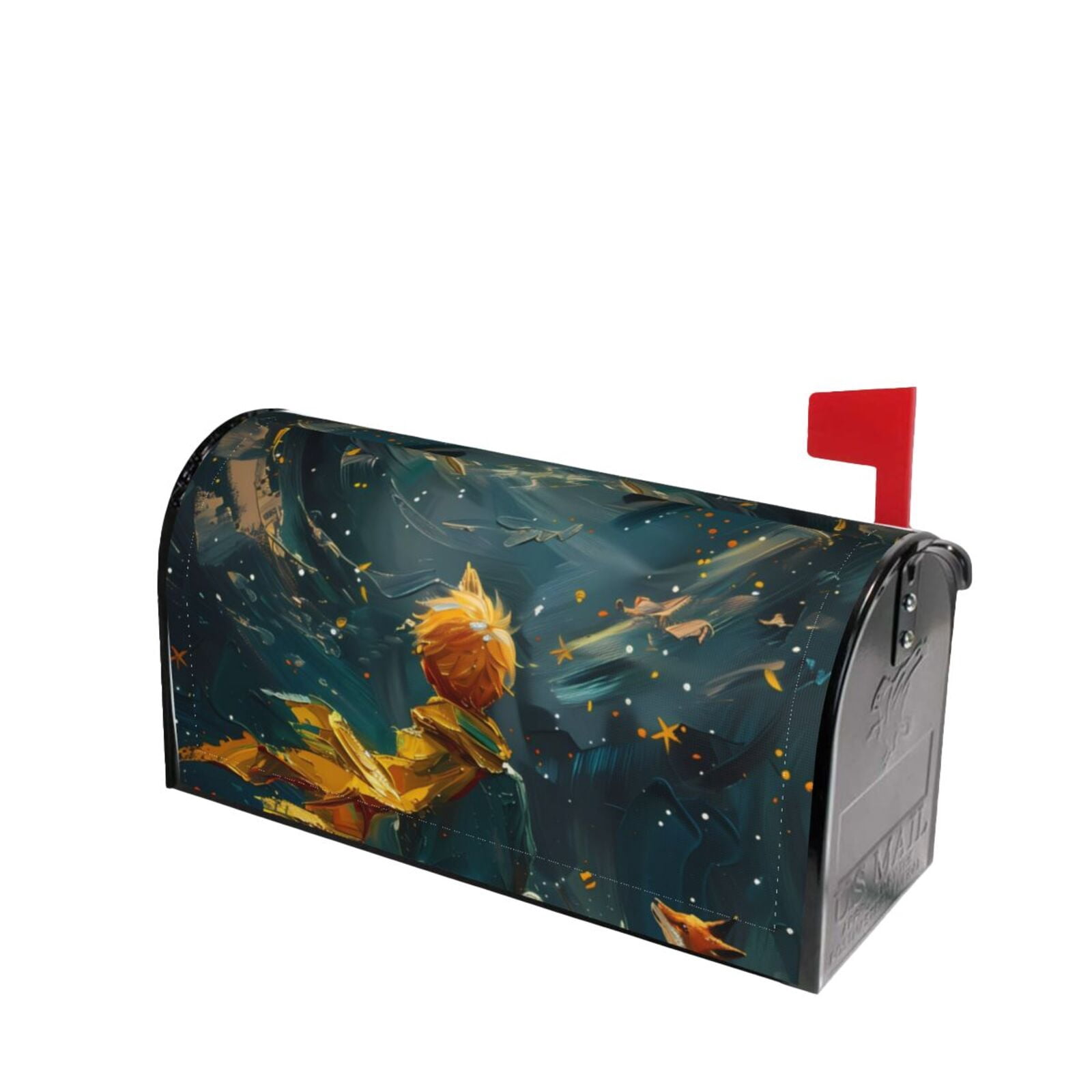 Lsque Whimsical Starry Night Scene Mailbox Cover Standard Size ...