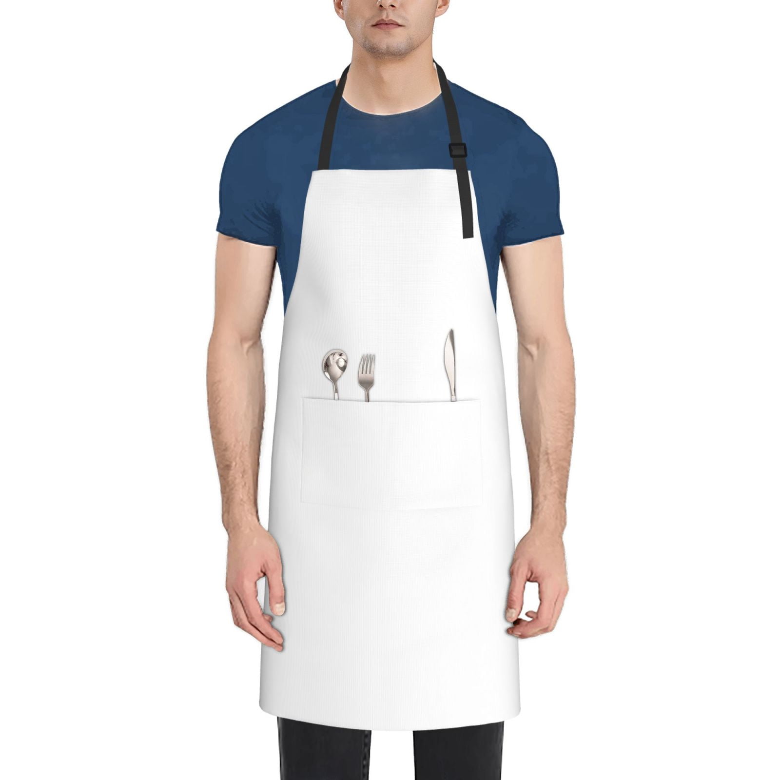 Lsque White Waterproof Apron Chef Aprons for Men Heavy Duty Chemical ...