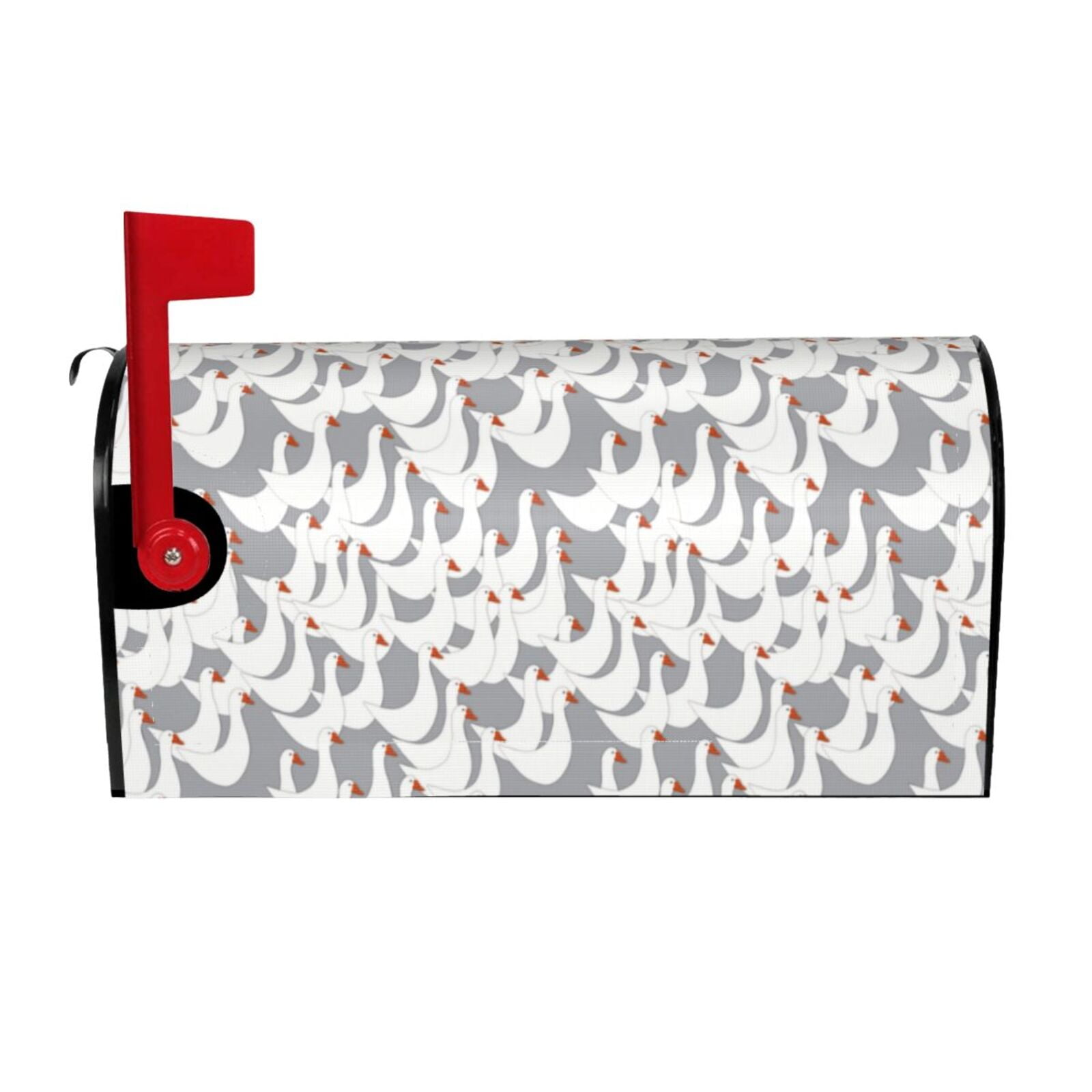 Lsque White goose Mailbox Cover Standard Size ,Magnetic Mailbox Covers ...