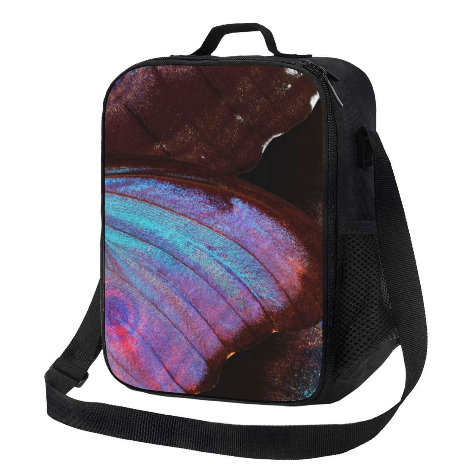 Lsque Wings Of A Butterfly Lunch Bag Lunch Box for Women Men Reusable ...
