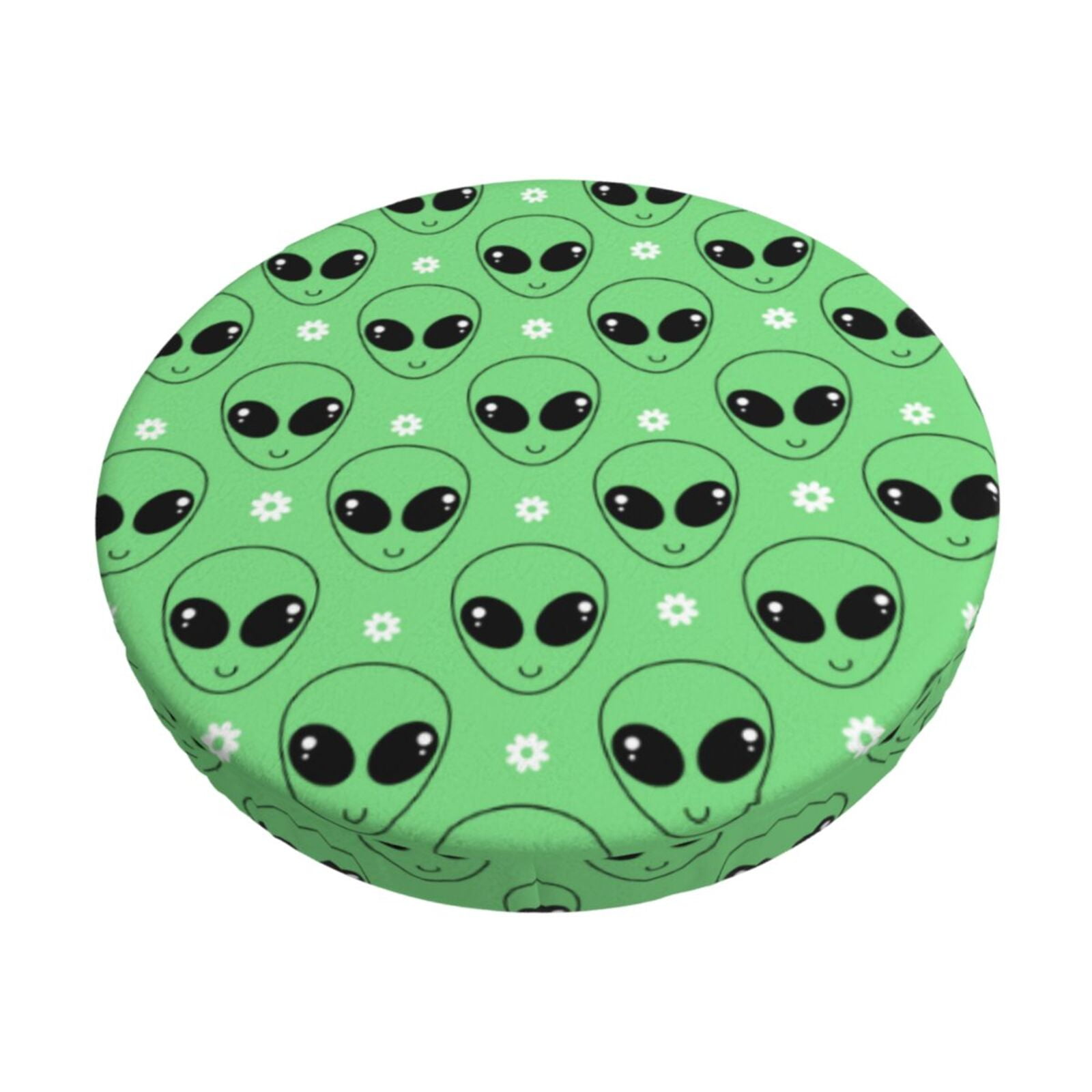 Lsque alien cartoons Pattern Round Bar chair cushion covers Velvet ...