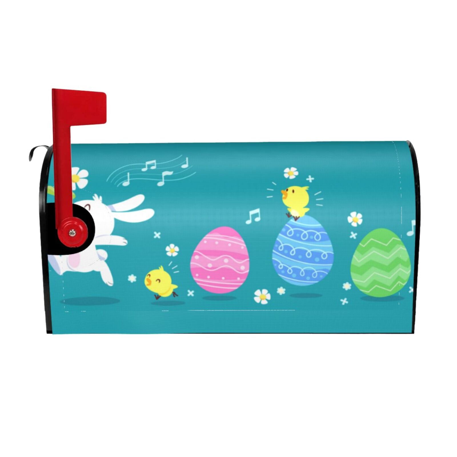 Lsque bunny holding flower Mailbox Cover Standard Size ,Magnetic ...