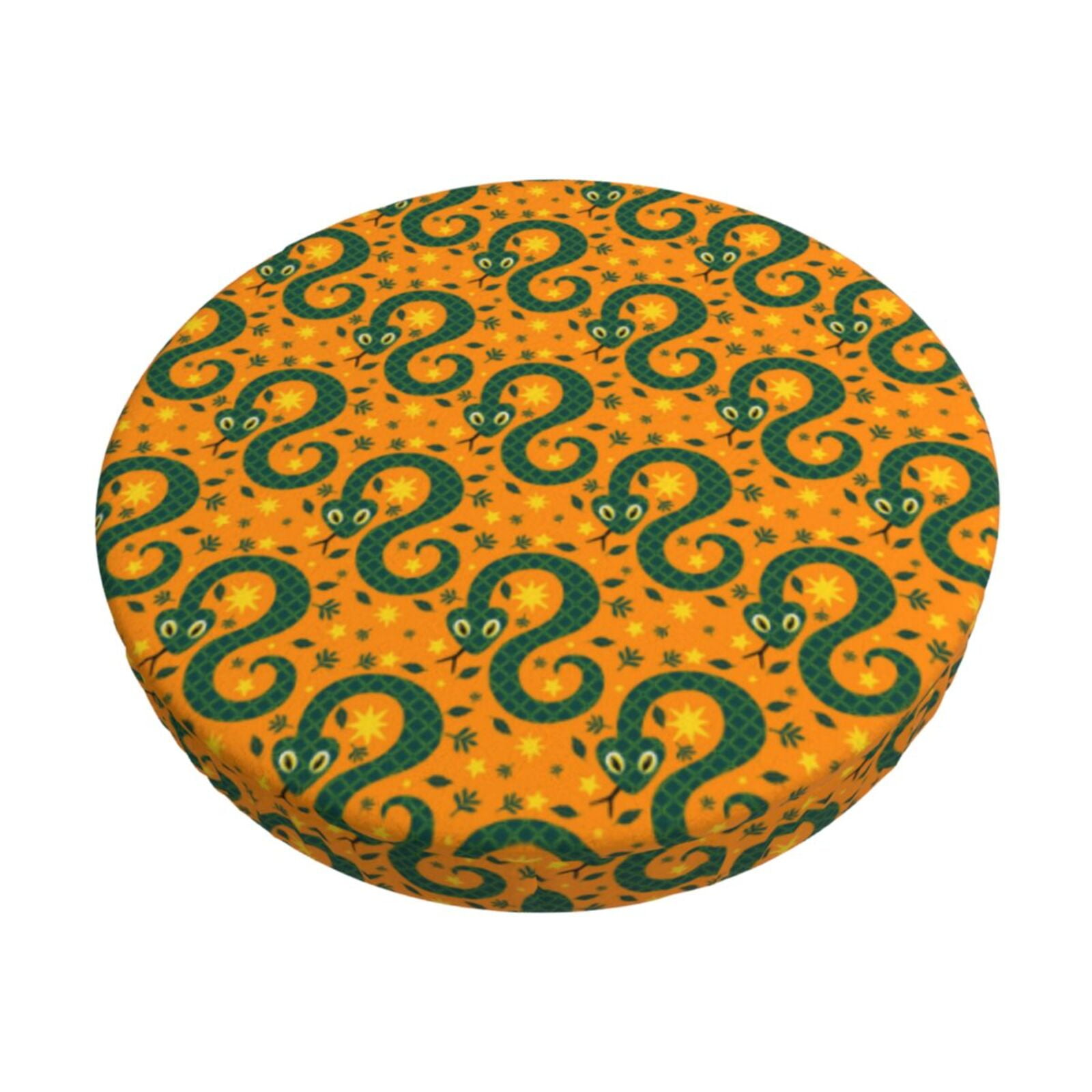 Lsque cartoon snake Pattern Round Bar chair cushion covers Velvet ...