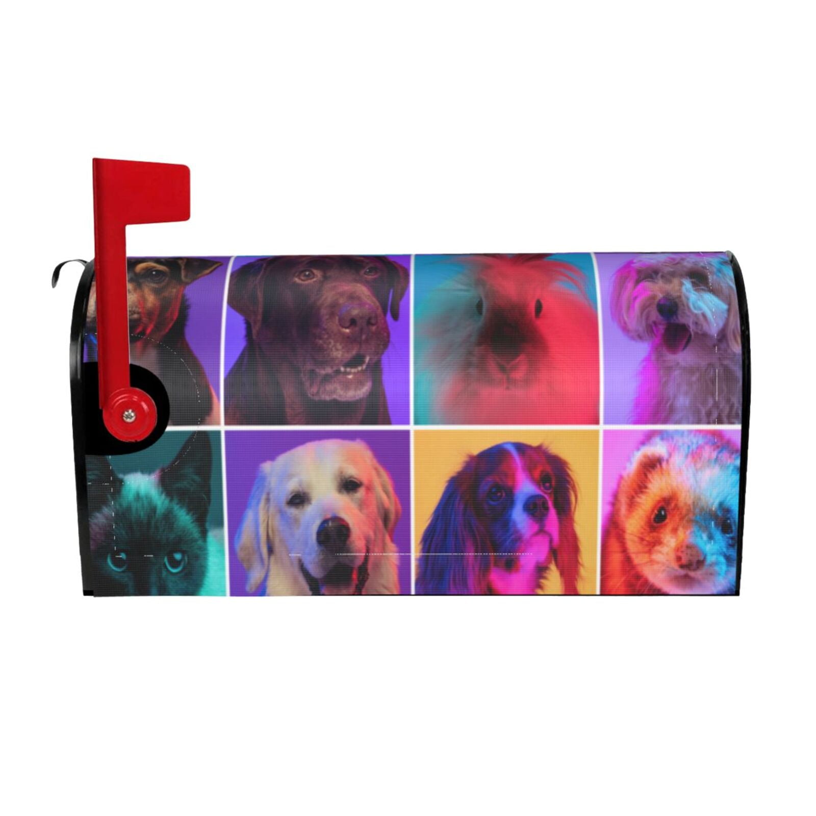 Lsque cute dogs of different breeds Mailbox Cover Standard Size ...