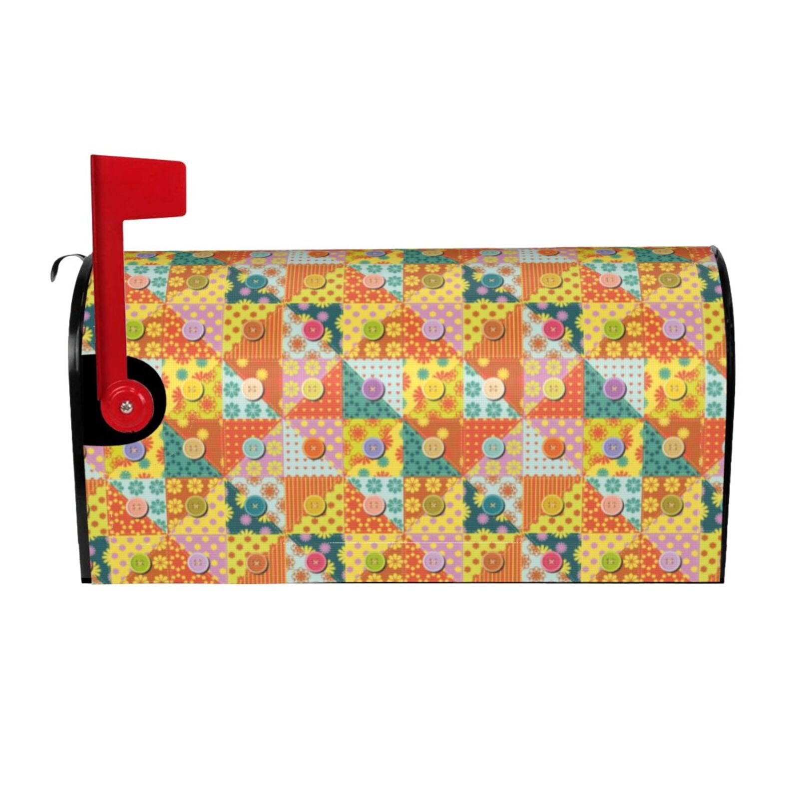 Lsque different patchwork Mailbox Cover Standard Size ,Magnetic Mailbox ...