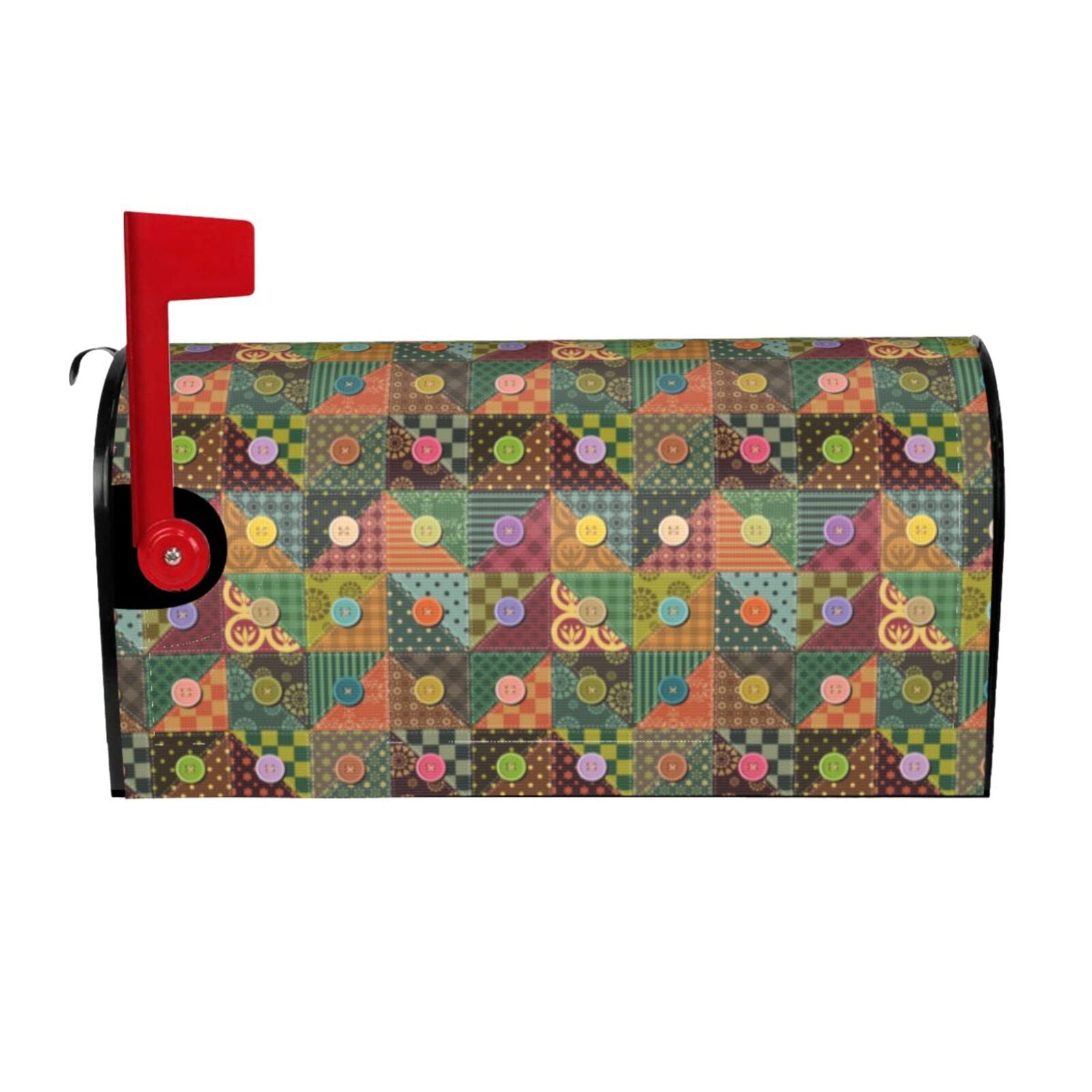 Lsque different patchwork Mailbox Cover Standard Size ,Magnetic Mailbox ...