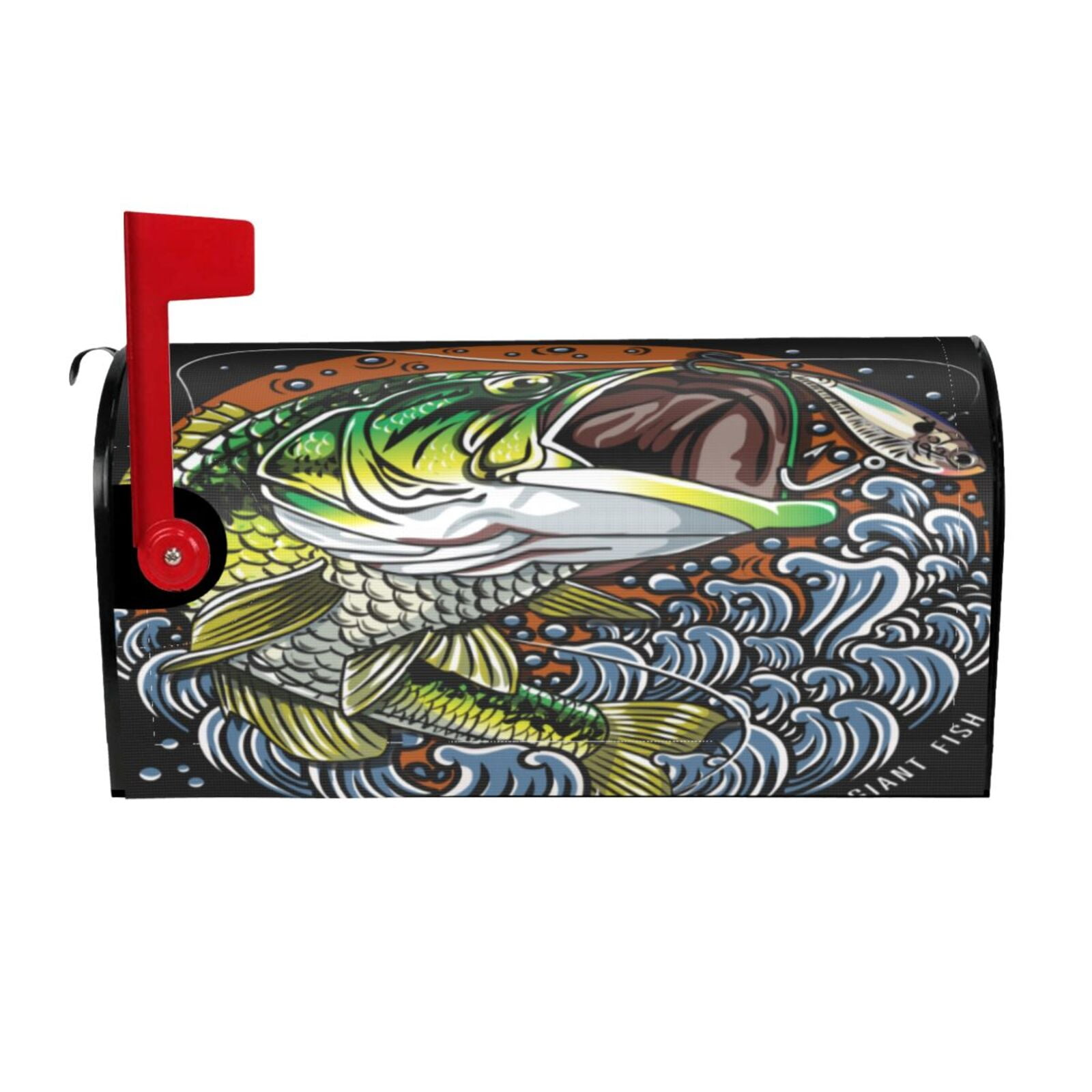 Lsque fishing bass Mailbox Cover Standard Size ,Magnetic Mailbox Covers ...