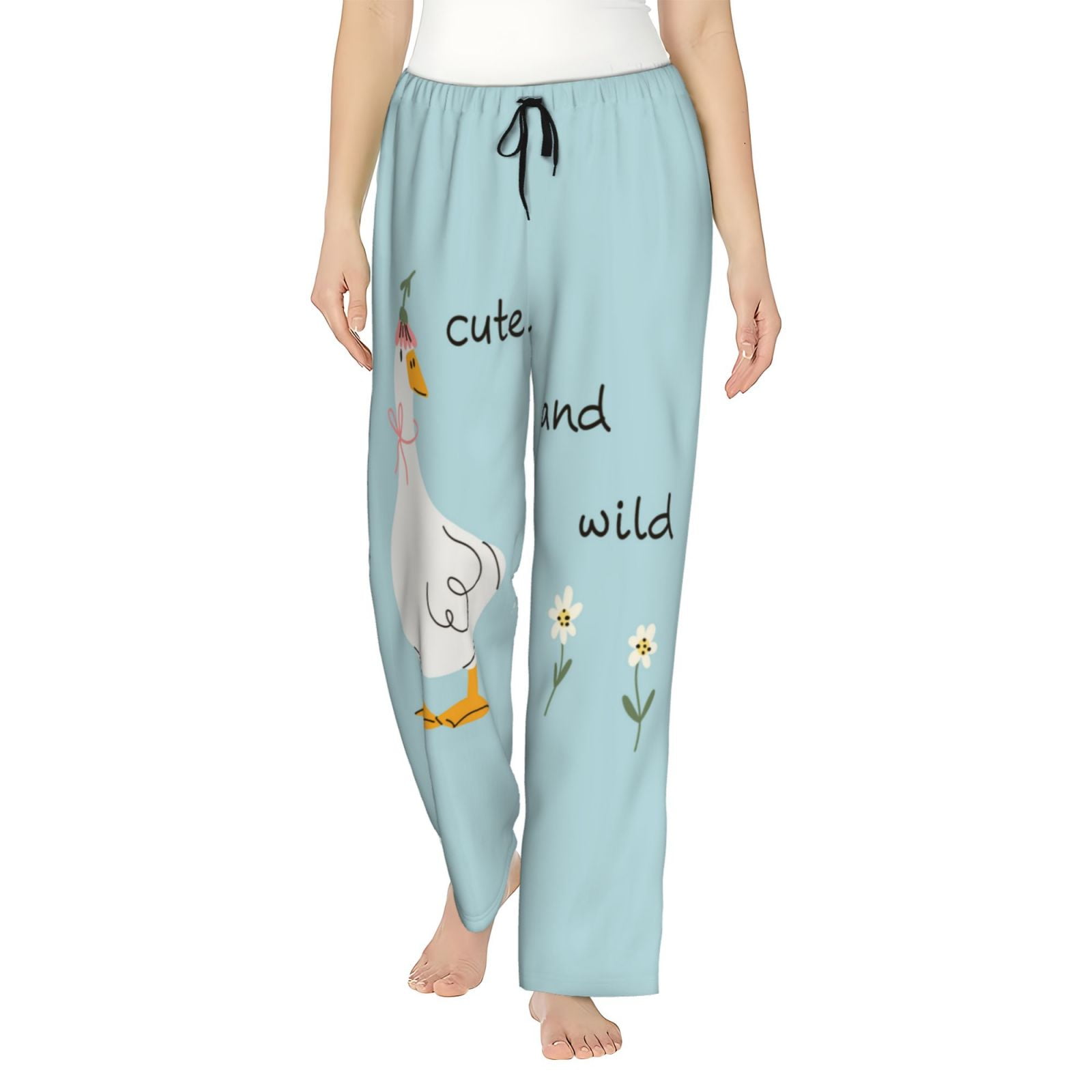 Lsque funny goose Print Women's Pajama Pants, Lounge Pant - Comfortable ...