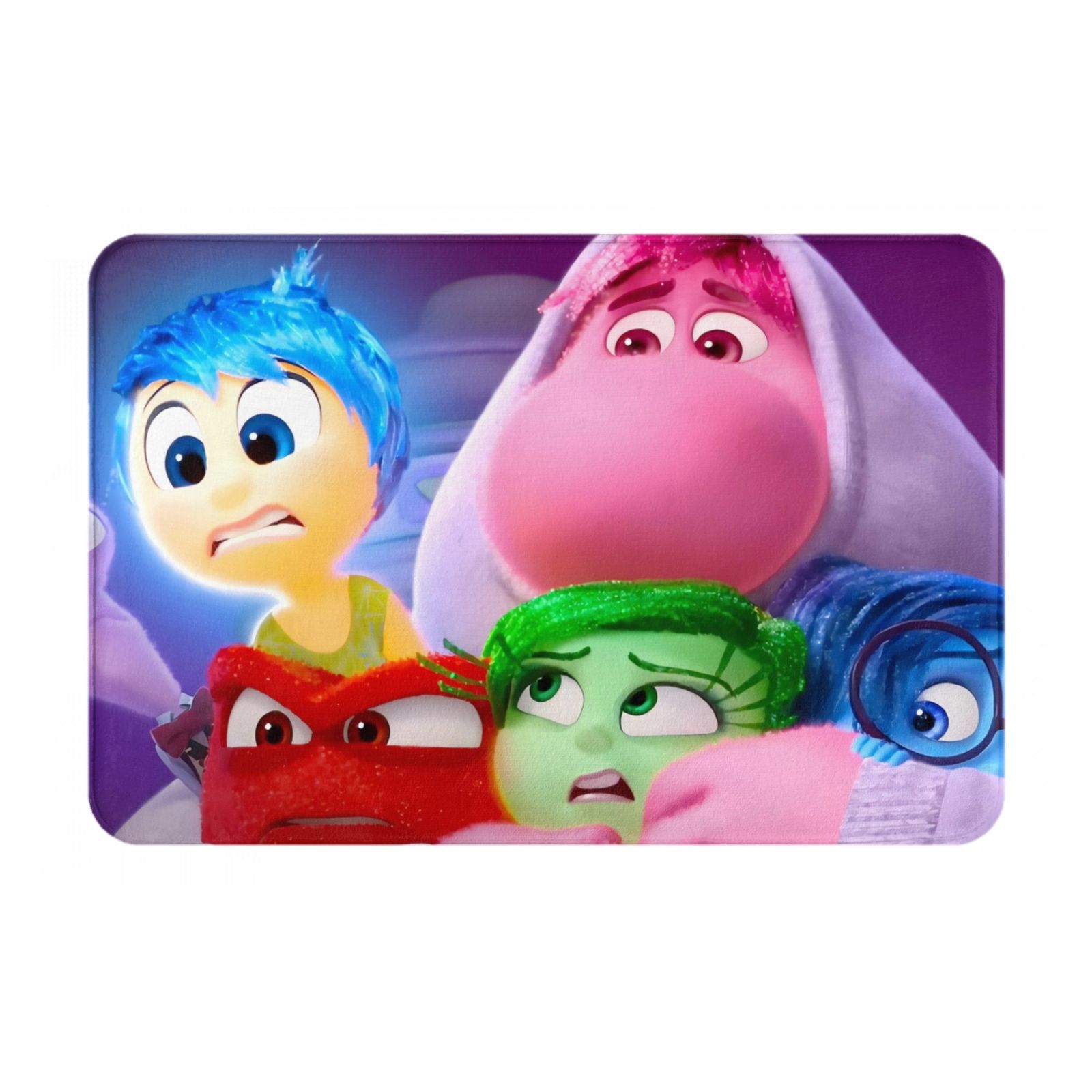 Lsque inside out 2 Pattern Doormat, Durable Flannel Fabric, Waterproof ...