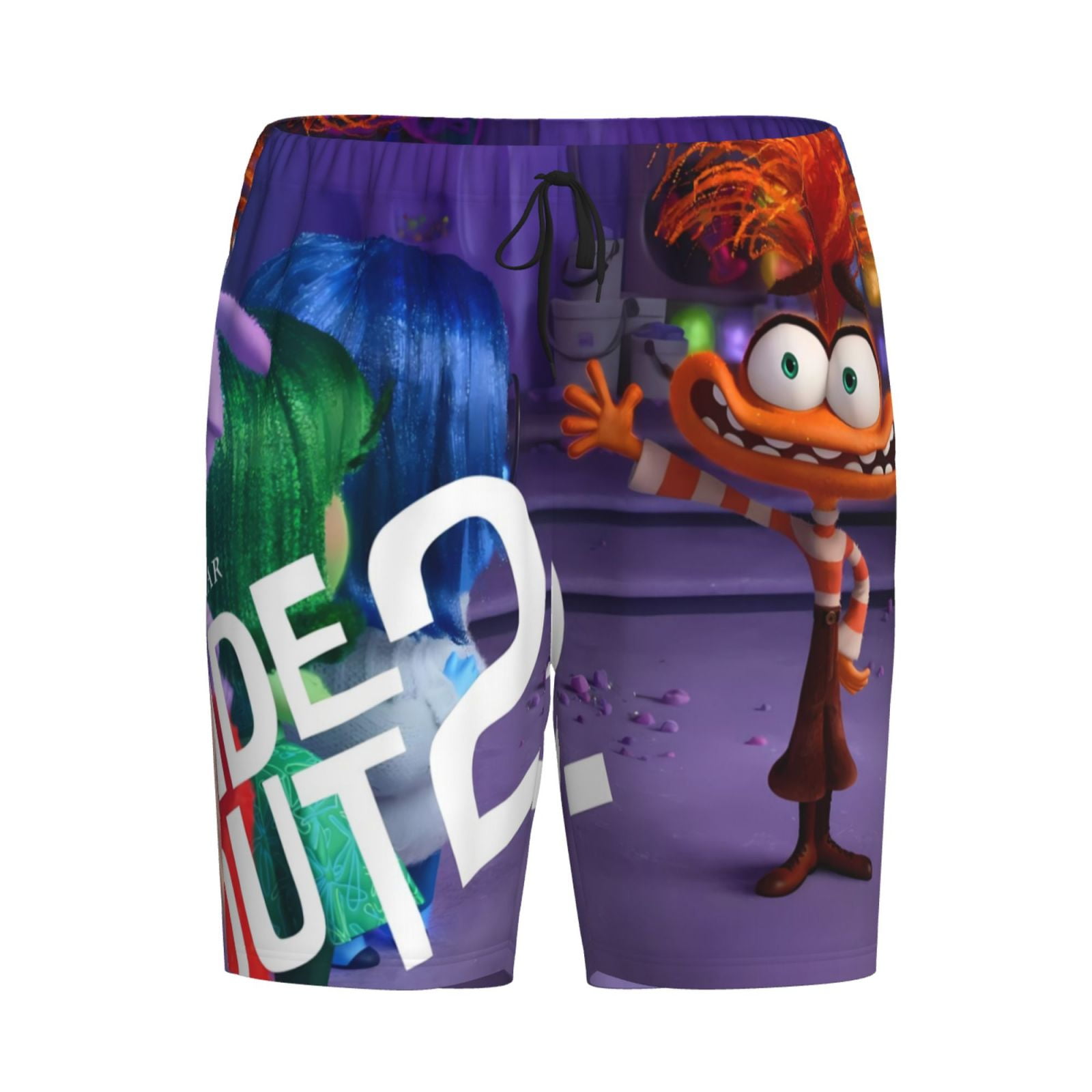 Lsque inside out 2 Mens Sleep Pajama Shorts,Short Pajama Pants, Cotton ...