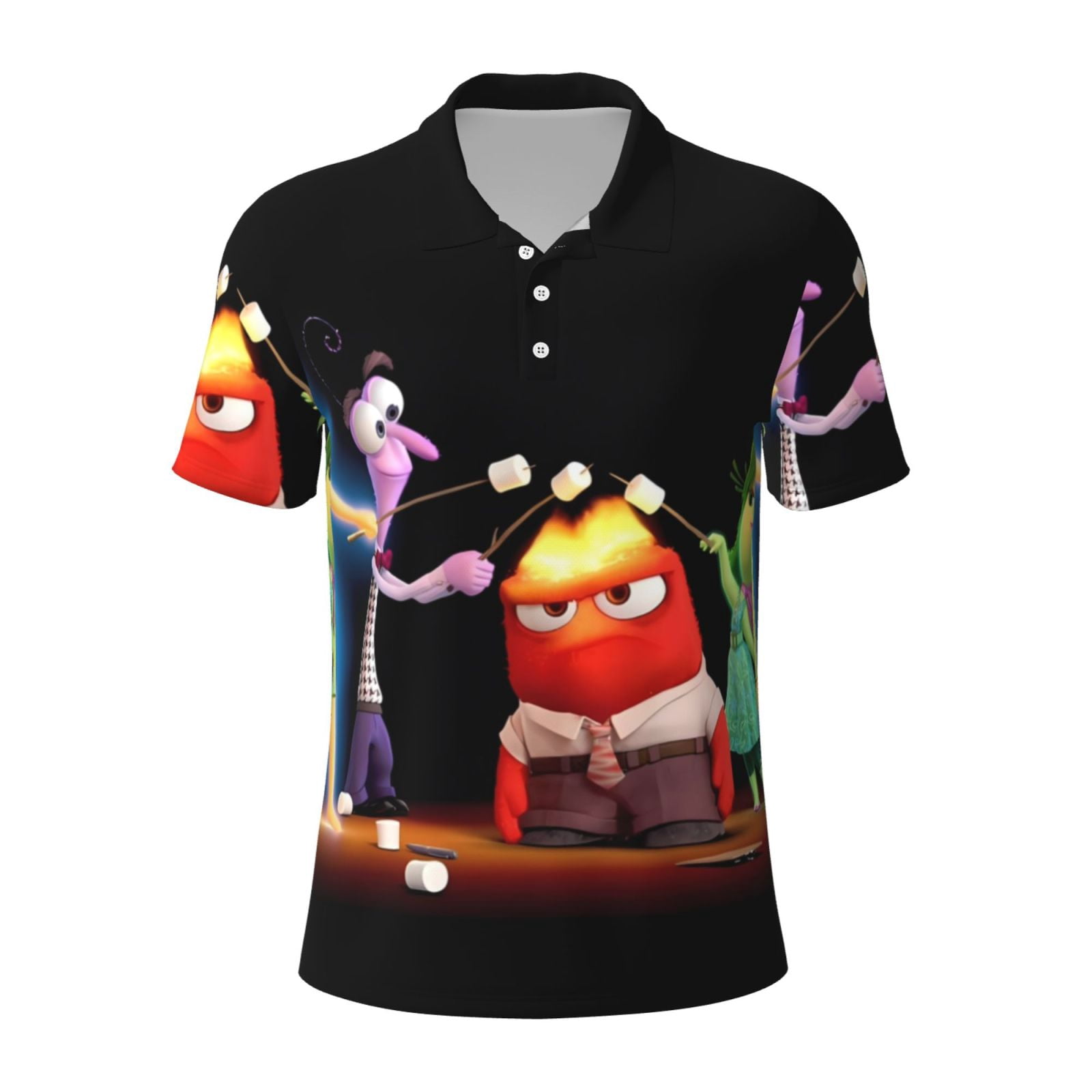 Lsque inside out 2 Pattern Golf Shirts for Men Dry Fit Print Moisture ...