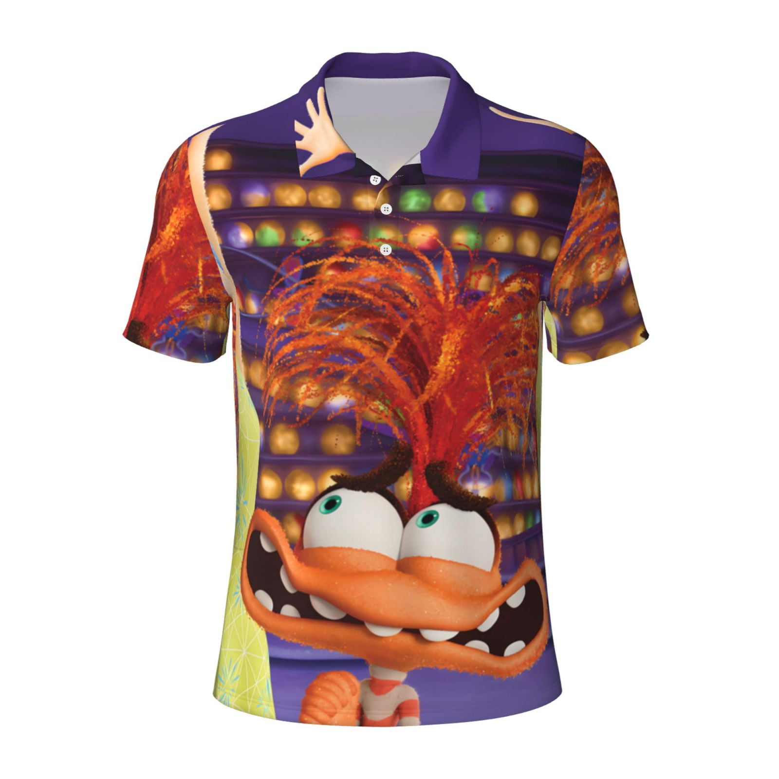 Lsque inside out 2 Pattern Golf Shirts for Men Dry Fit Print Moisture ...