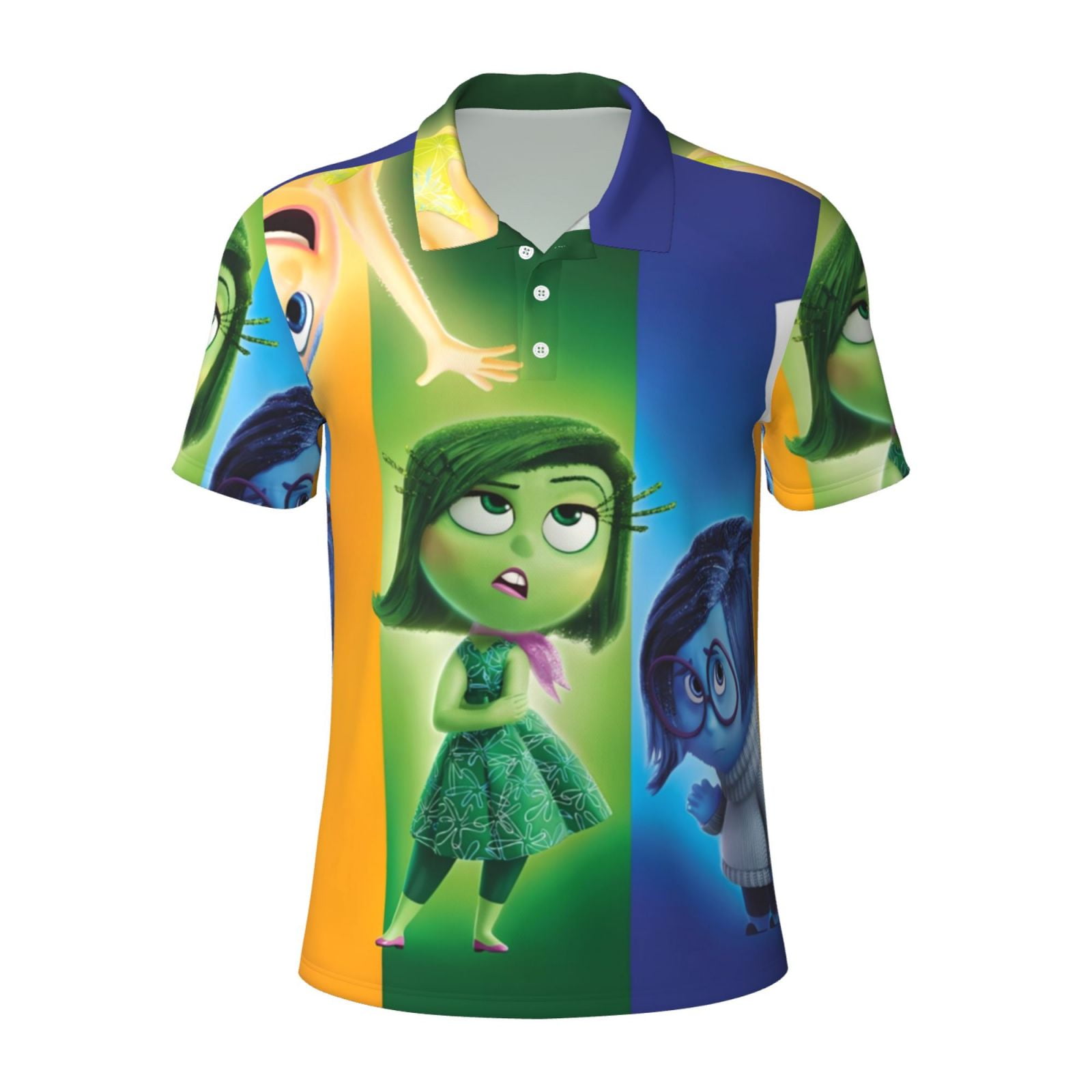 Lsque inside out 2 Pattern Golf Shirts for Men Dry Fit Print Moisture ...