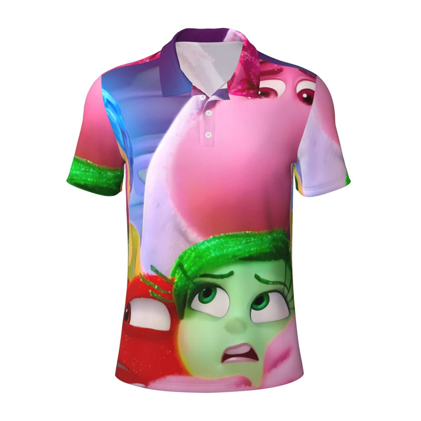 Lsque inside out 2 Pattern Golf Shirts for Men Dry Fit Print Moisture ...