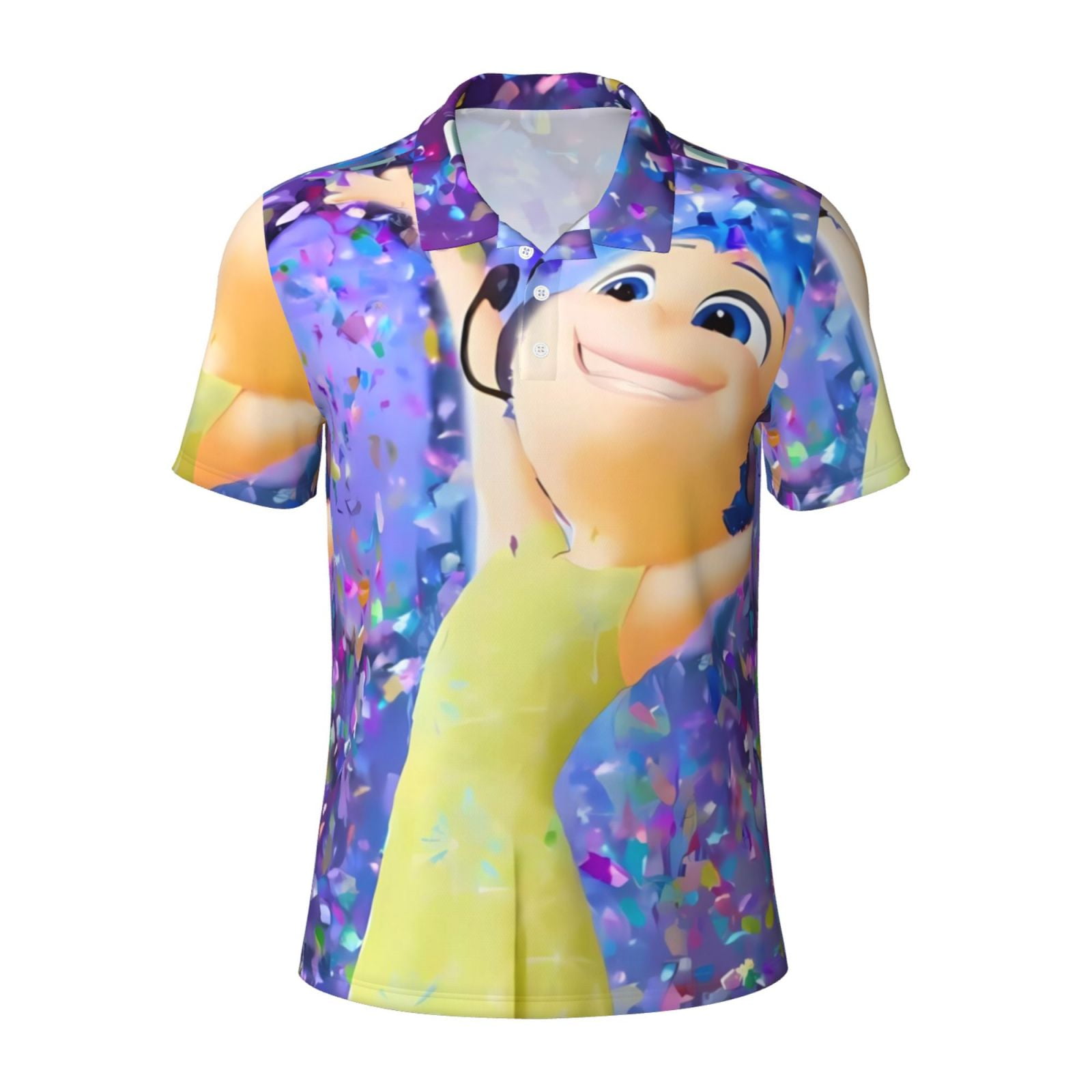 Lsque inside out 2 Pattern Golf Shirts for Men Dry Fit Print Moisture ...