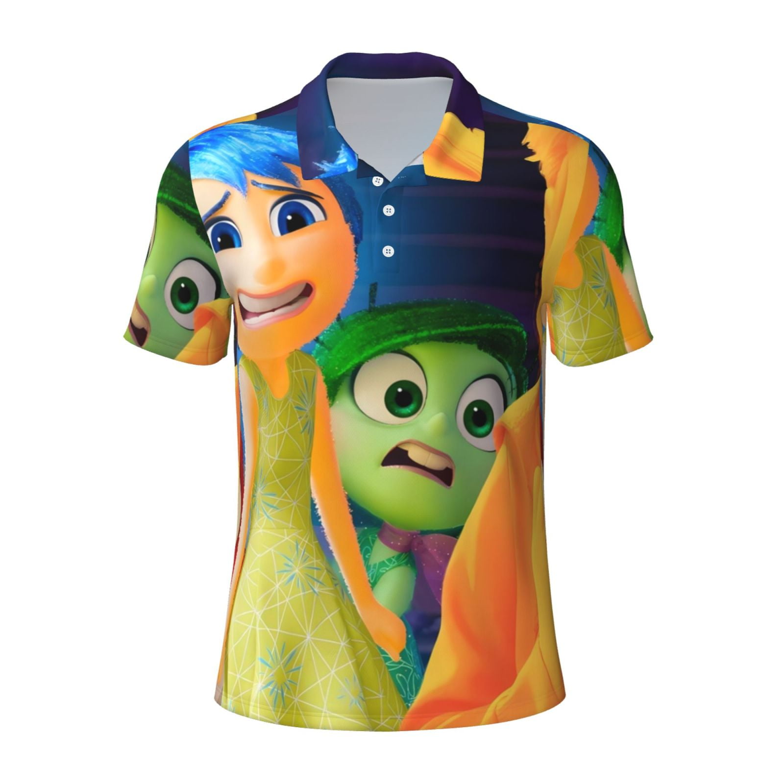 Lsque inside out 2 Pattern Golf Shirts for Men Dry Fit Print Moisture ...