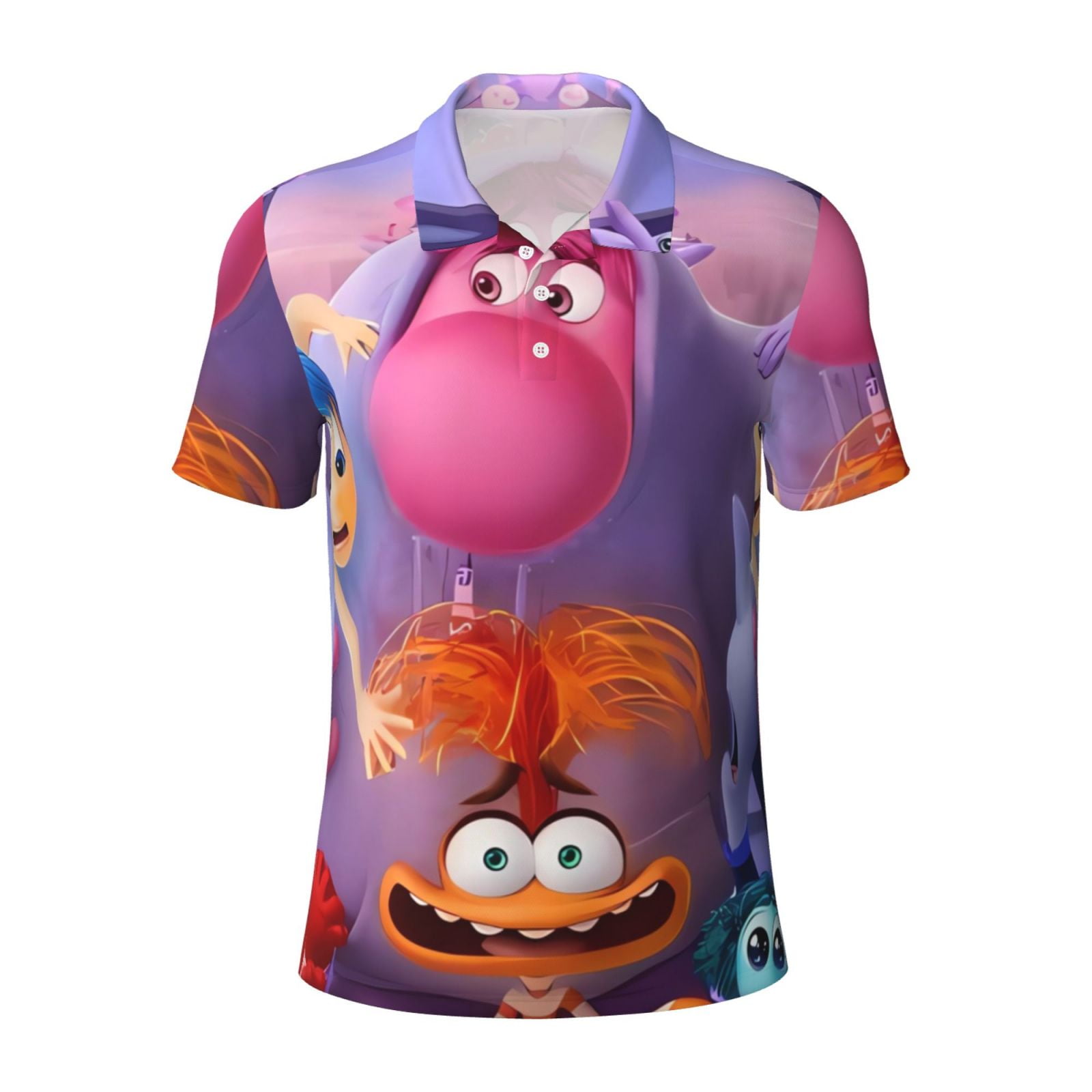 Lsque inside out 2 Pattern Golf Shirts for Men Dry Fit Print Moisture ...