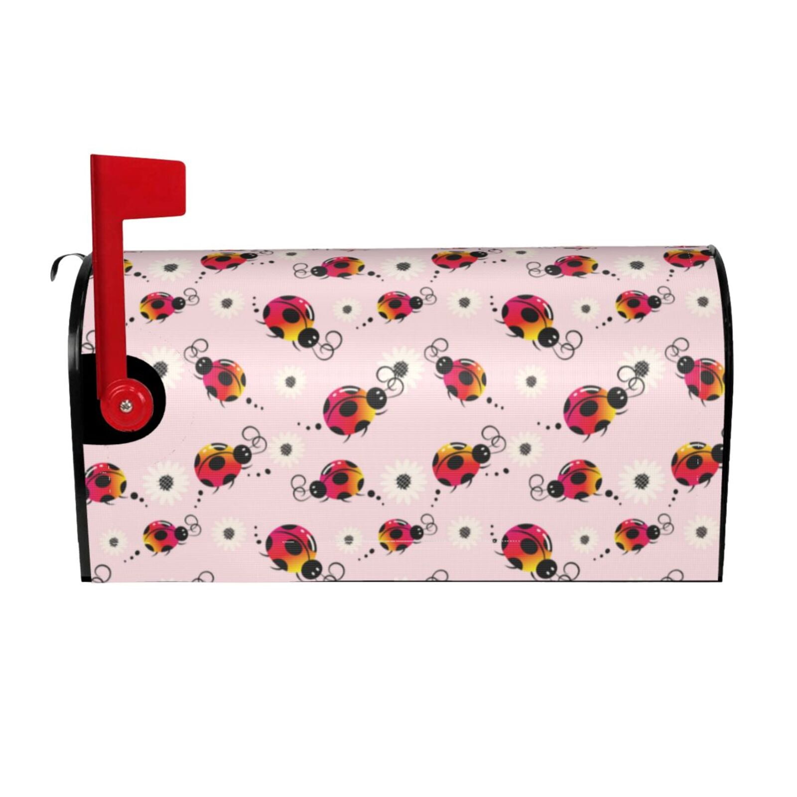 Lsque ladybugs and flower Mailbox Cover Standard Size ,Magnetic Mailbox ...