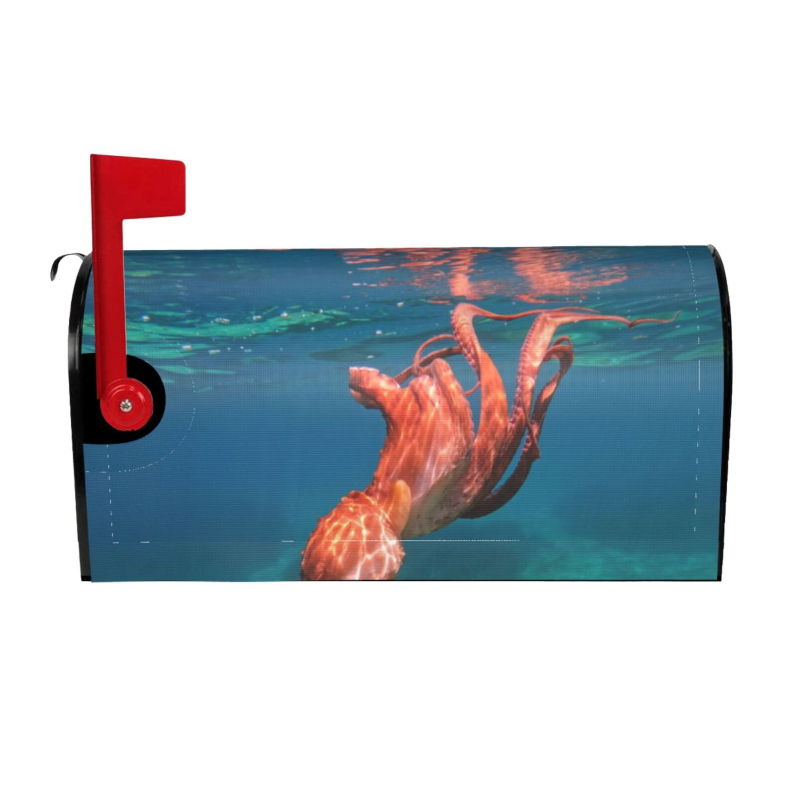 Lsque octopus swimming Mailbox Cover Standard Size ,Magnetic Mailbox ...