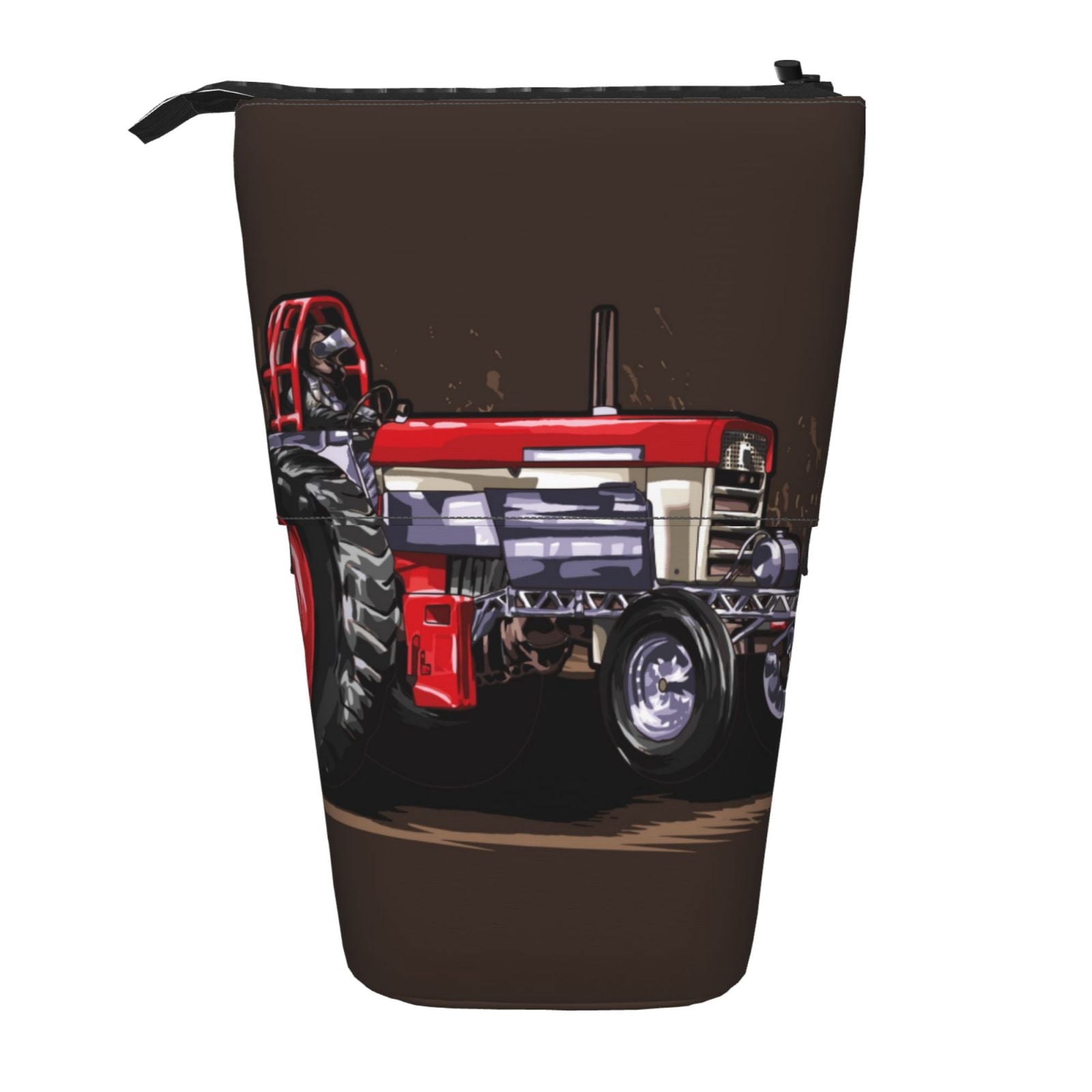Lsque red tractor Pattern Telescopic Pencil Bag Pen Holder Stationery ...