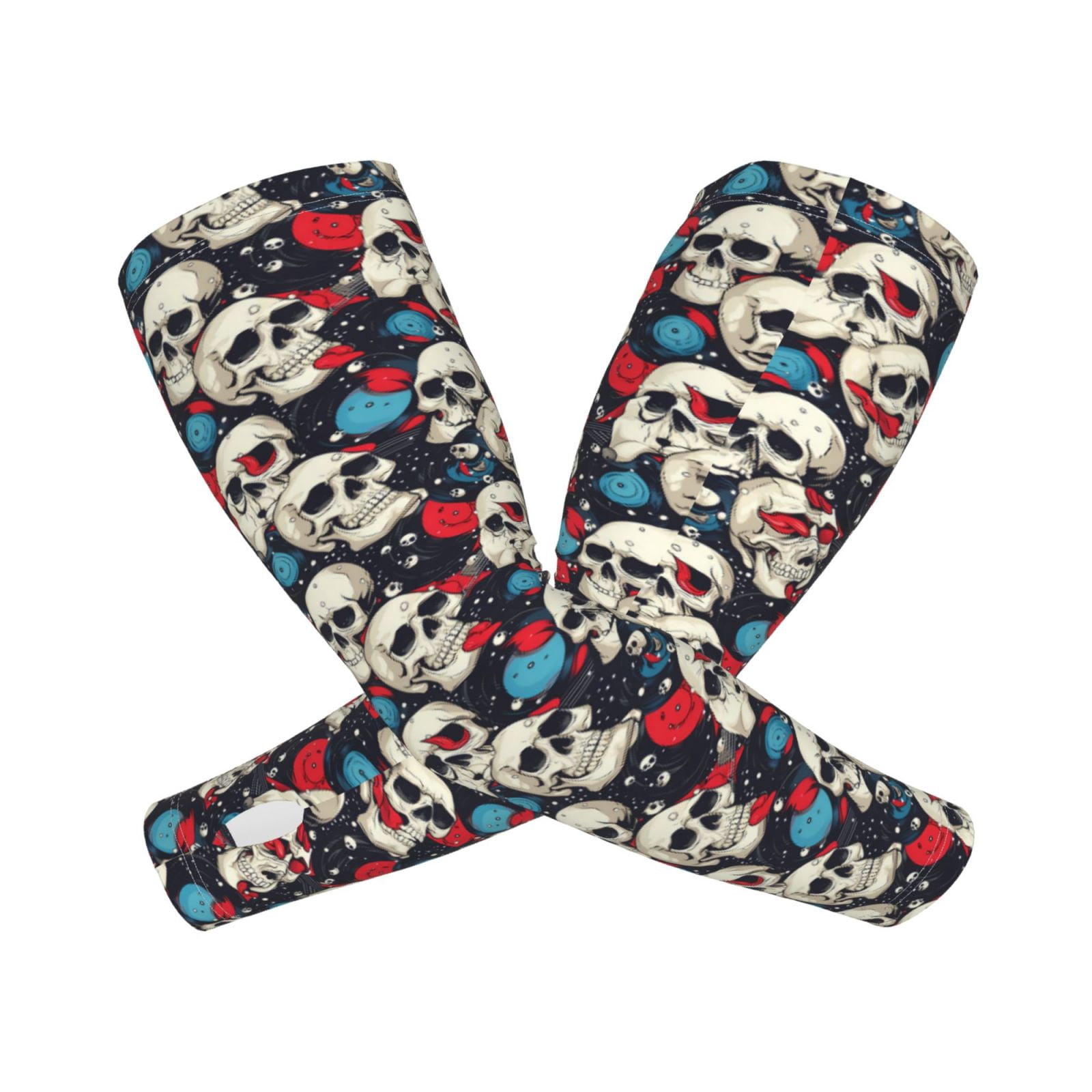 Lsque rock record Skull artist Cooling Arm Sleeves for Men & Women ...