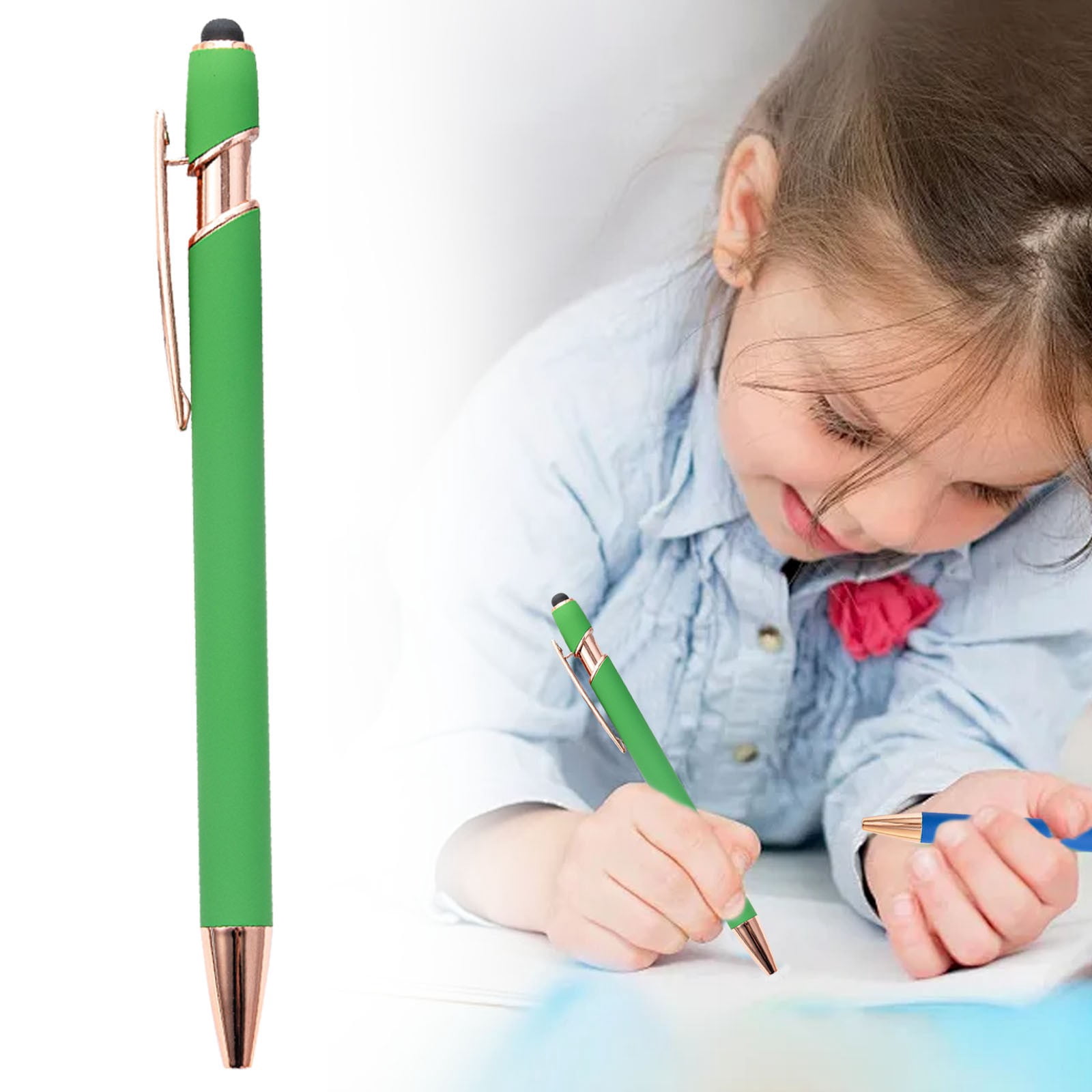 Lssam Metal Stylus Pen Ballpoint 2-in-1 Retractable, Premium Writing ...