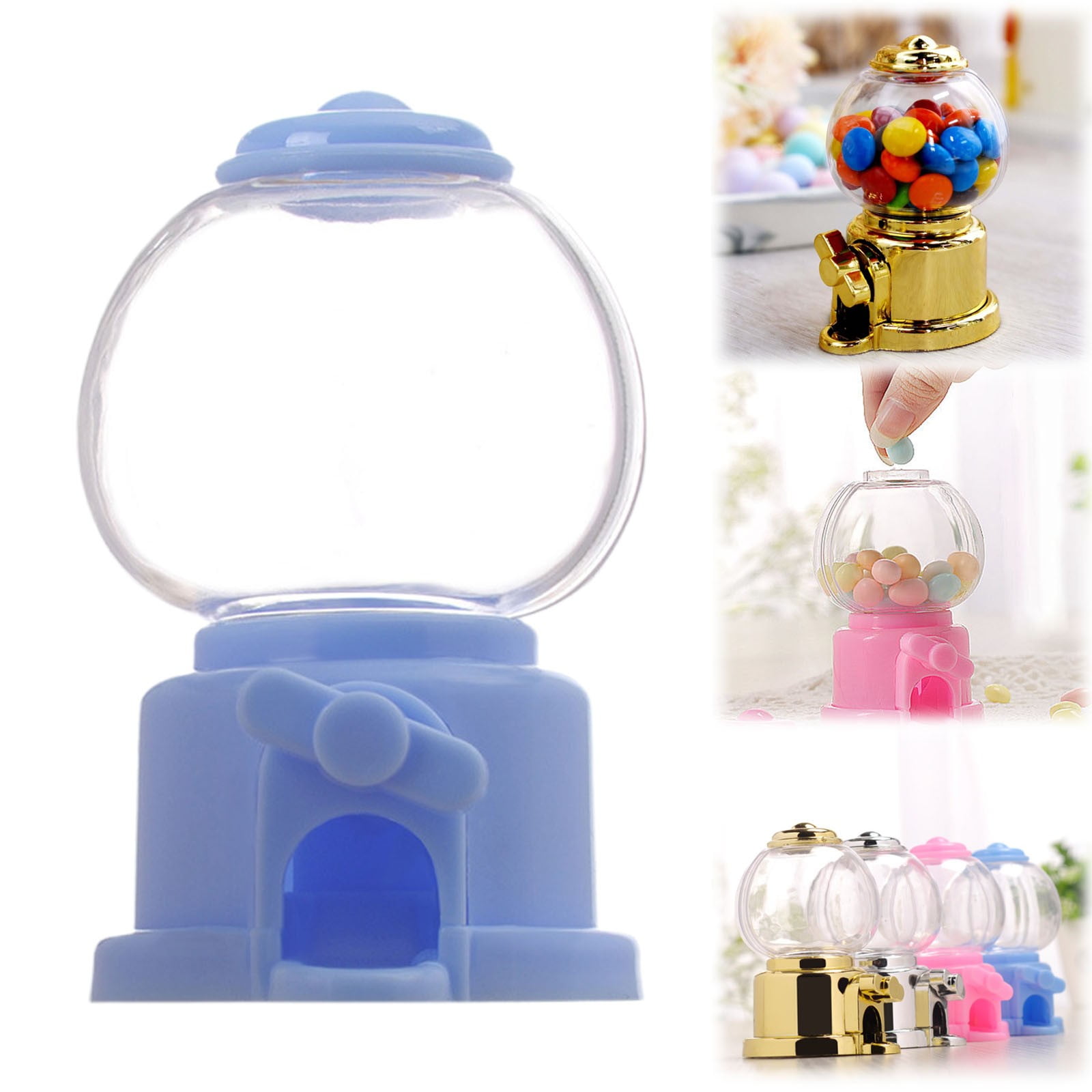 Lssam Mini Candy Machine Dispenser for Desk or Counter with Transparent ...
