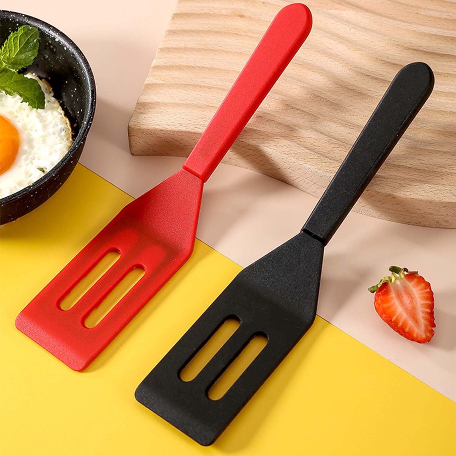 Lssam Mini Spatula, Heat-Resistant Nylon Turner for Nonstick Pans ...