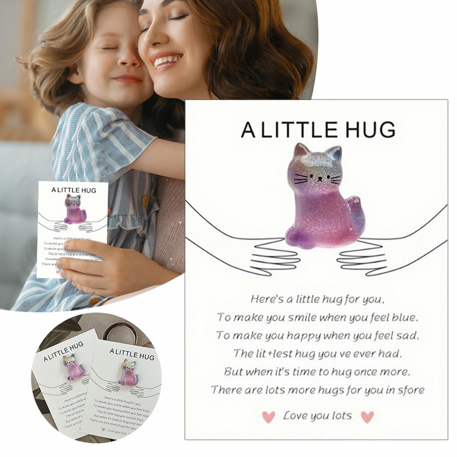Lssam Pocket Hug Cat Greeting Cards - Cute Memorial Token, Emotional ...