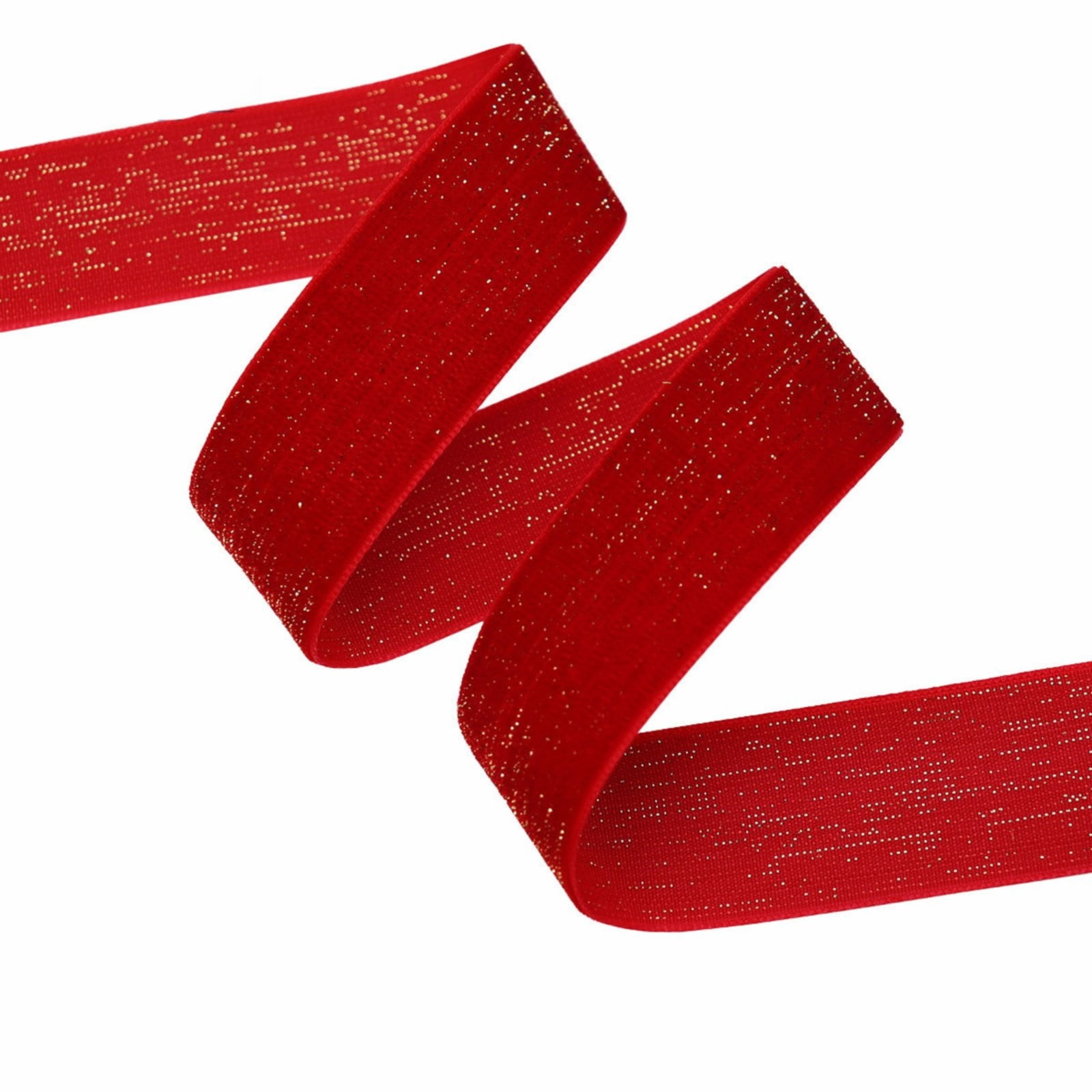 Lssam Red Velvet Craft Ribbon with Reinforced Wire Edges 1 Inch Wide ...