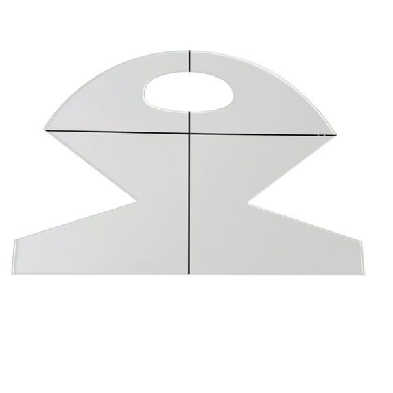 Lssam Sewing and Quilting Template Kit Clear Acrylic 15 Inches Bowl ...