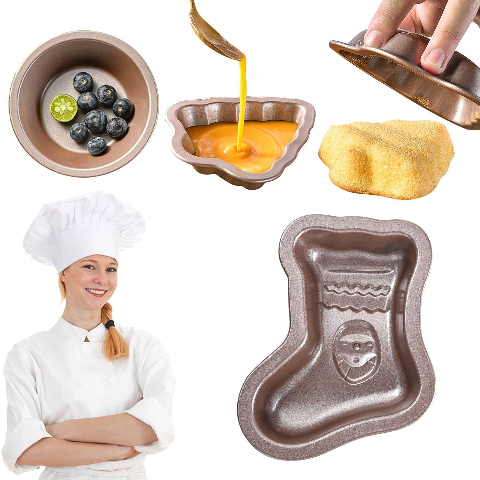 Lssam Small Pie Pans - 6-Cavity Mini Cake Tin for Baking Festive Sweets ...