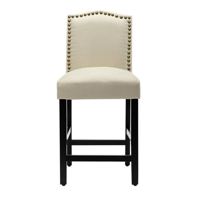 Lsspaid 24 in. Counter Height Full Back Fabric Upholstered Bar Stool ...