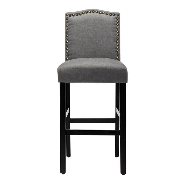 Lsspaid 28 in. Bar Height Full Back Fabric Upholstered Bar Stool with ...