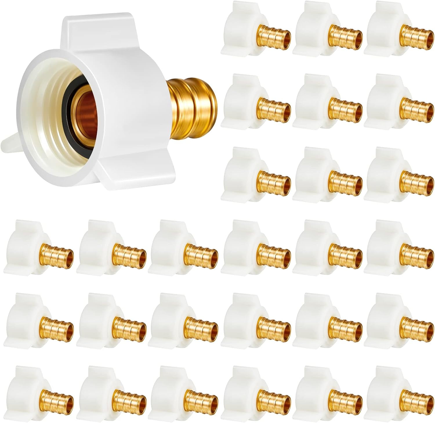 Lsupdaol 1/2 Inch Threaded Swivel Adapter 1/2 Inch Pex Fittings Female ...