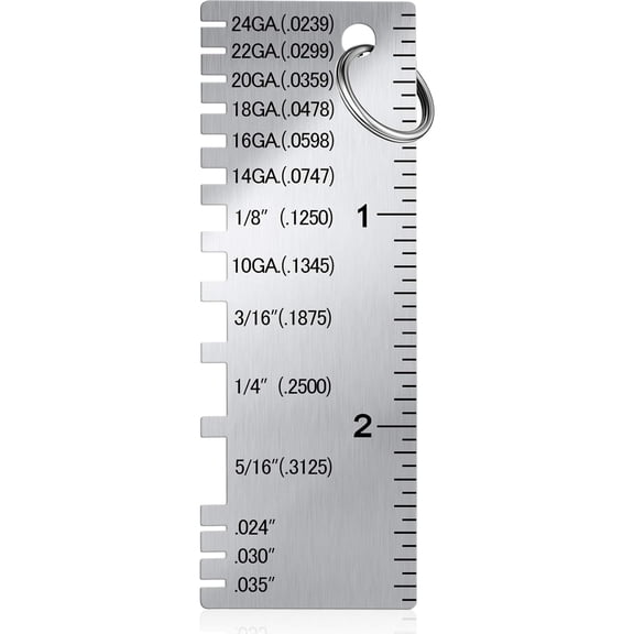 Durable Stainless Steel Welding Gauge, Metal Sheet Thickness Inspection ...