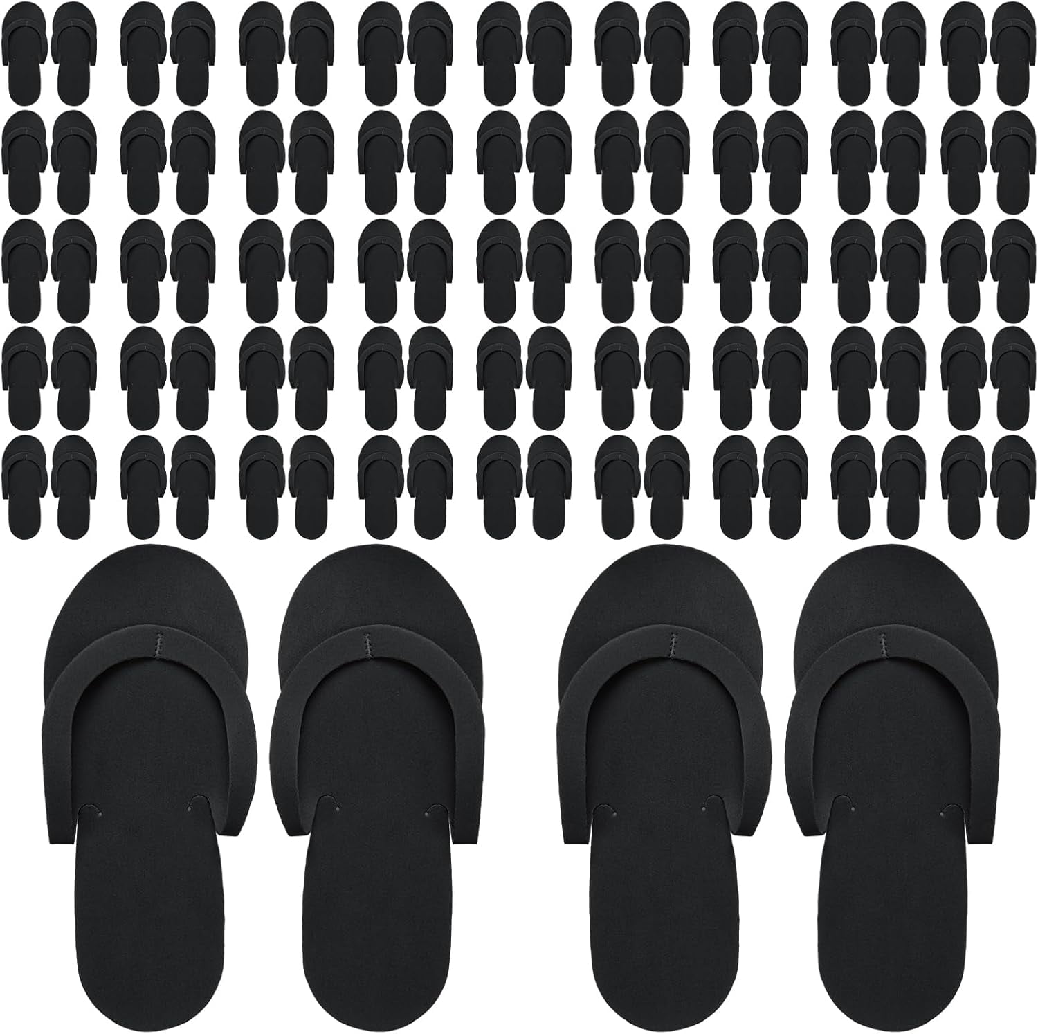 Lsupdaol 12 Pairs Pedi Slippers Disposable Flip Flops Bulk Foam Spa ...