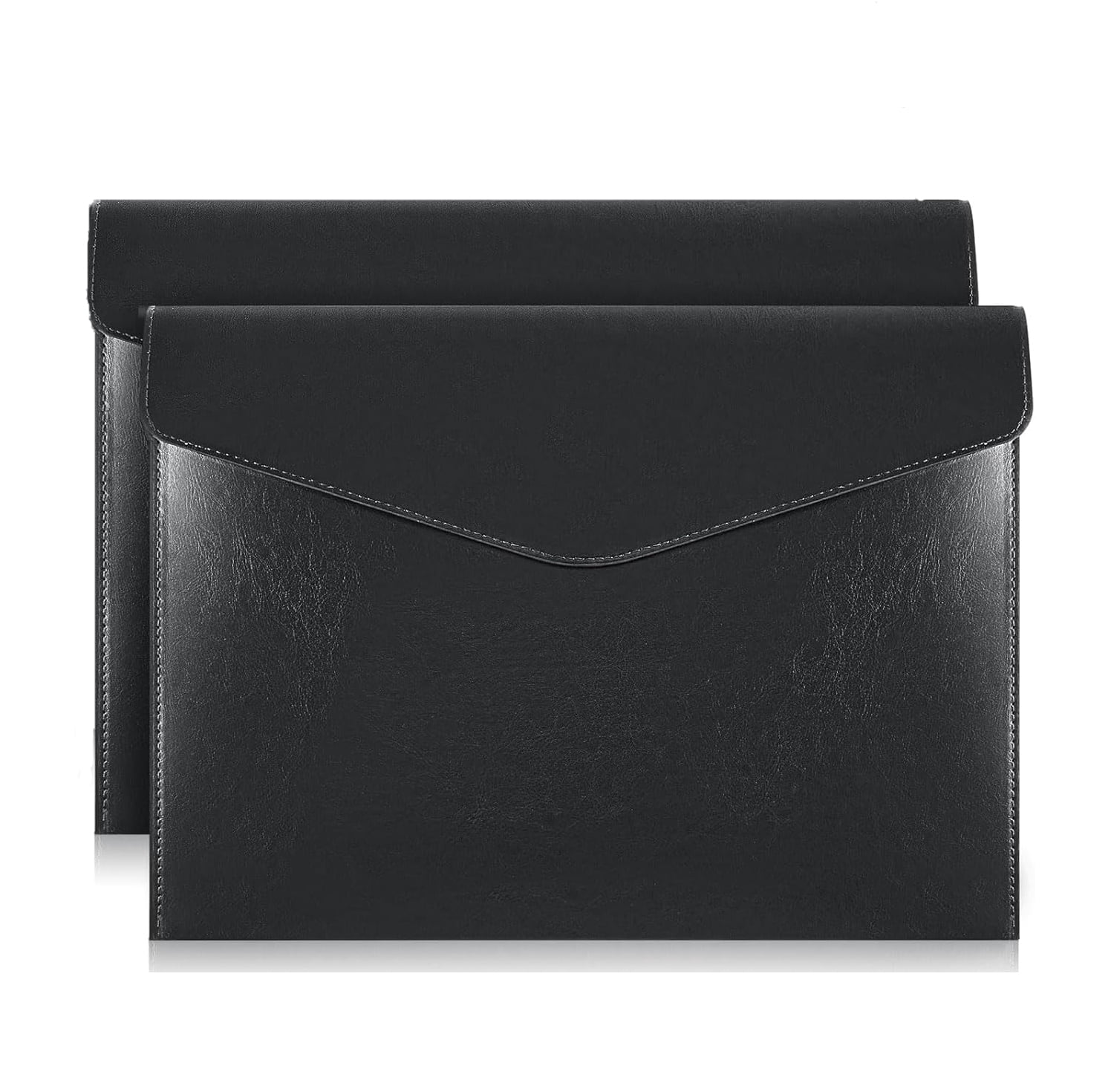 Lsupdaol 2 Pack PU Leather A4 File Folder Invisible Magnetic Closure ...
