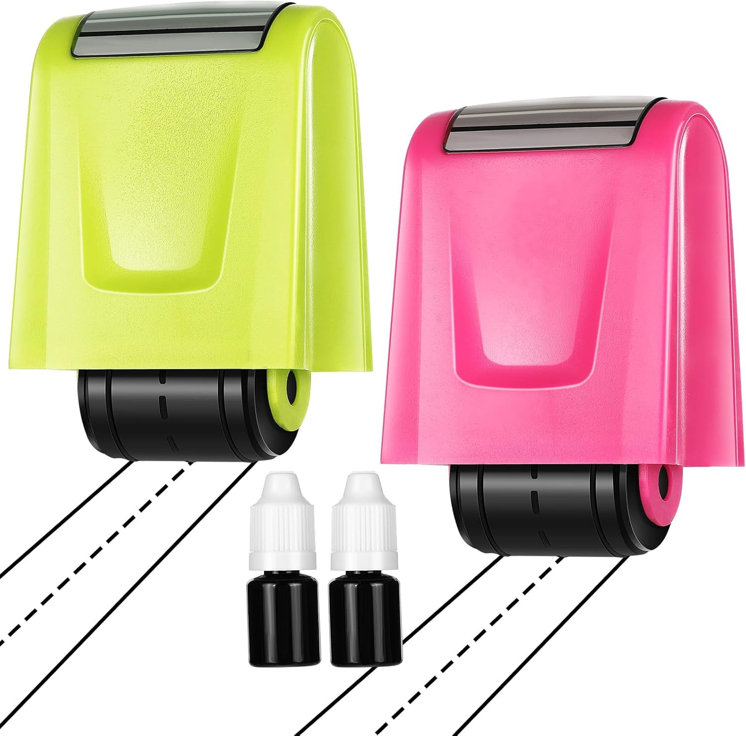 Lsupdaol 2 Pcs Dashed Handwriting Lines Practice Roller Stamp with 2 ...
