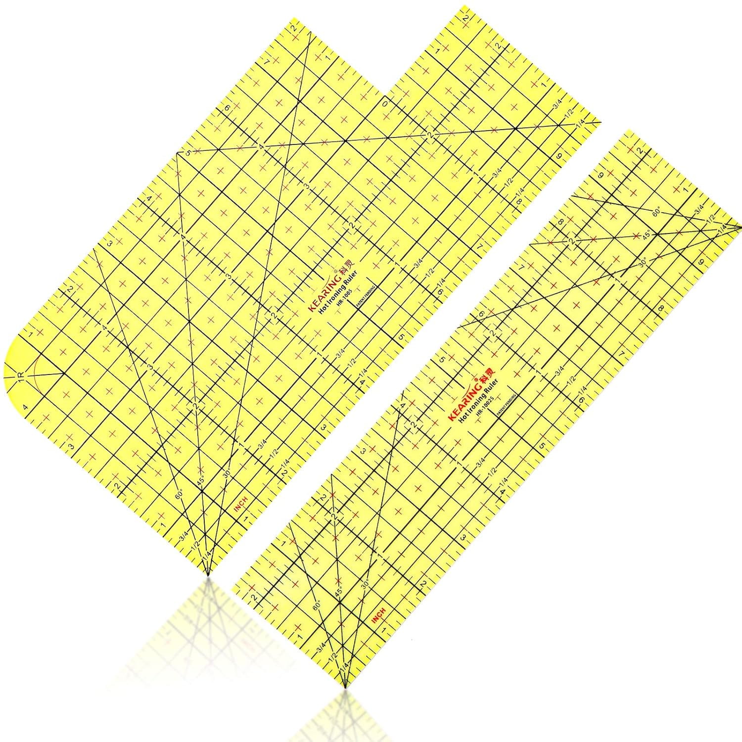 Lsupdaol 2 Pcs Hot Iron Ruler Hot Ironing Measuring Ruler for Sewing ...