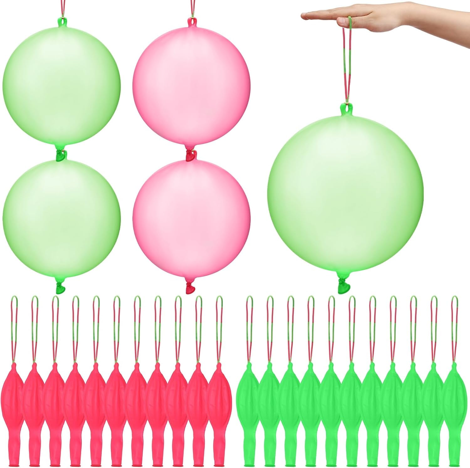 Lsupdaol 24 Pcs Pink and Green Party Favors Pink and Green Punch ...
